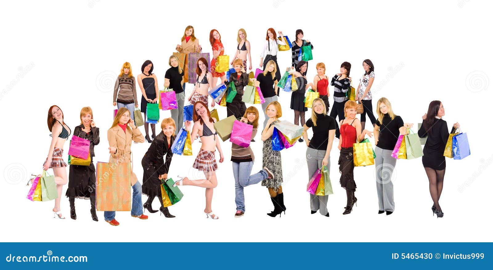 Shopping Crowd Stock Photo - Image: 5465430