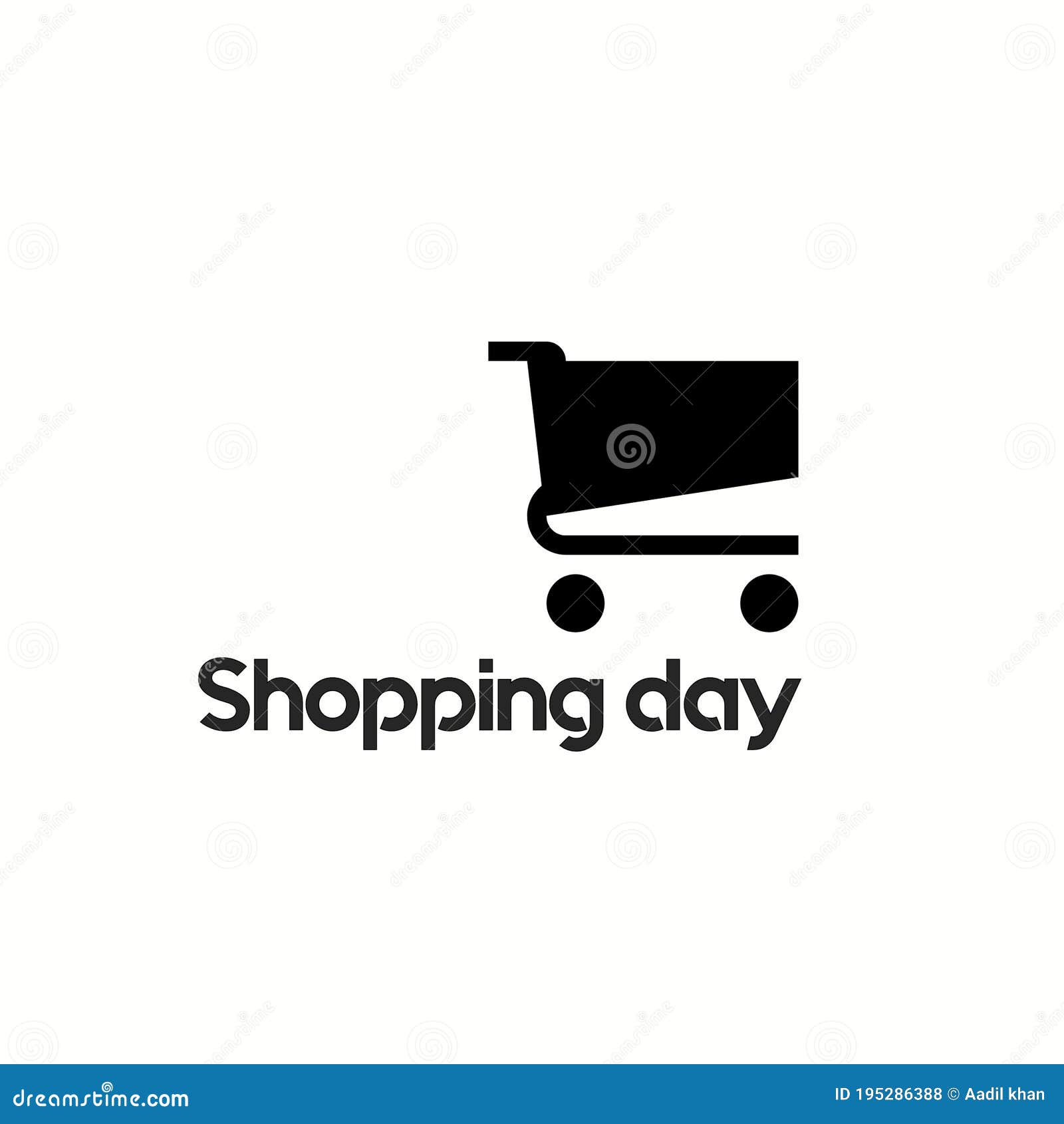 Shopping Day Logo Wallpaper Stock Illustration - Illustration of ...