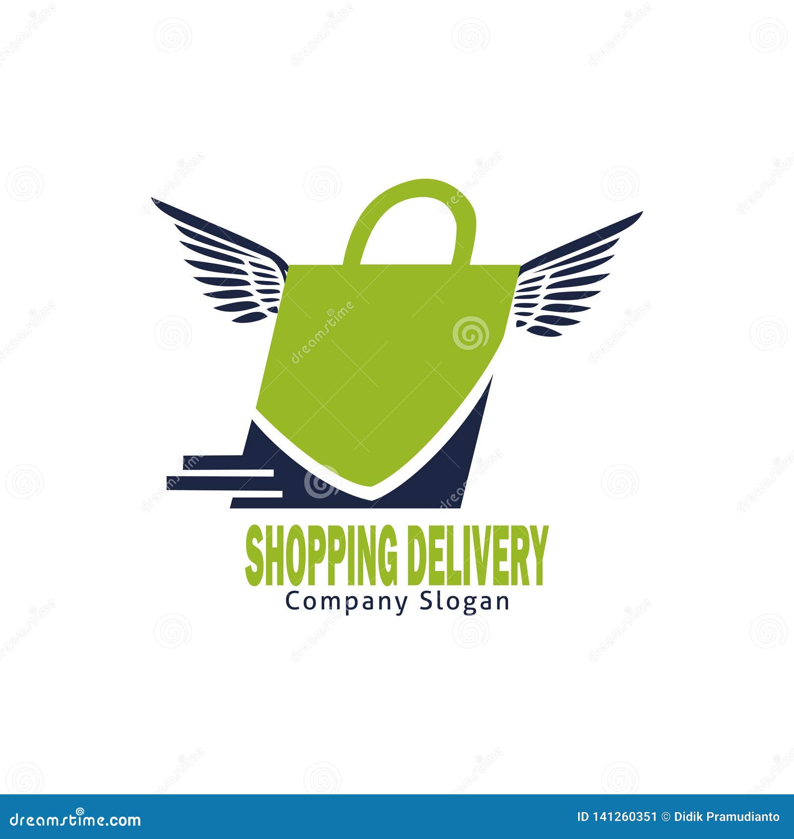 Shopping delivery logo stock vector. Illustration of element - 141260351