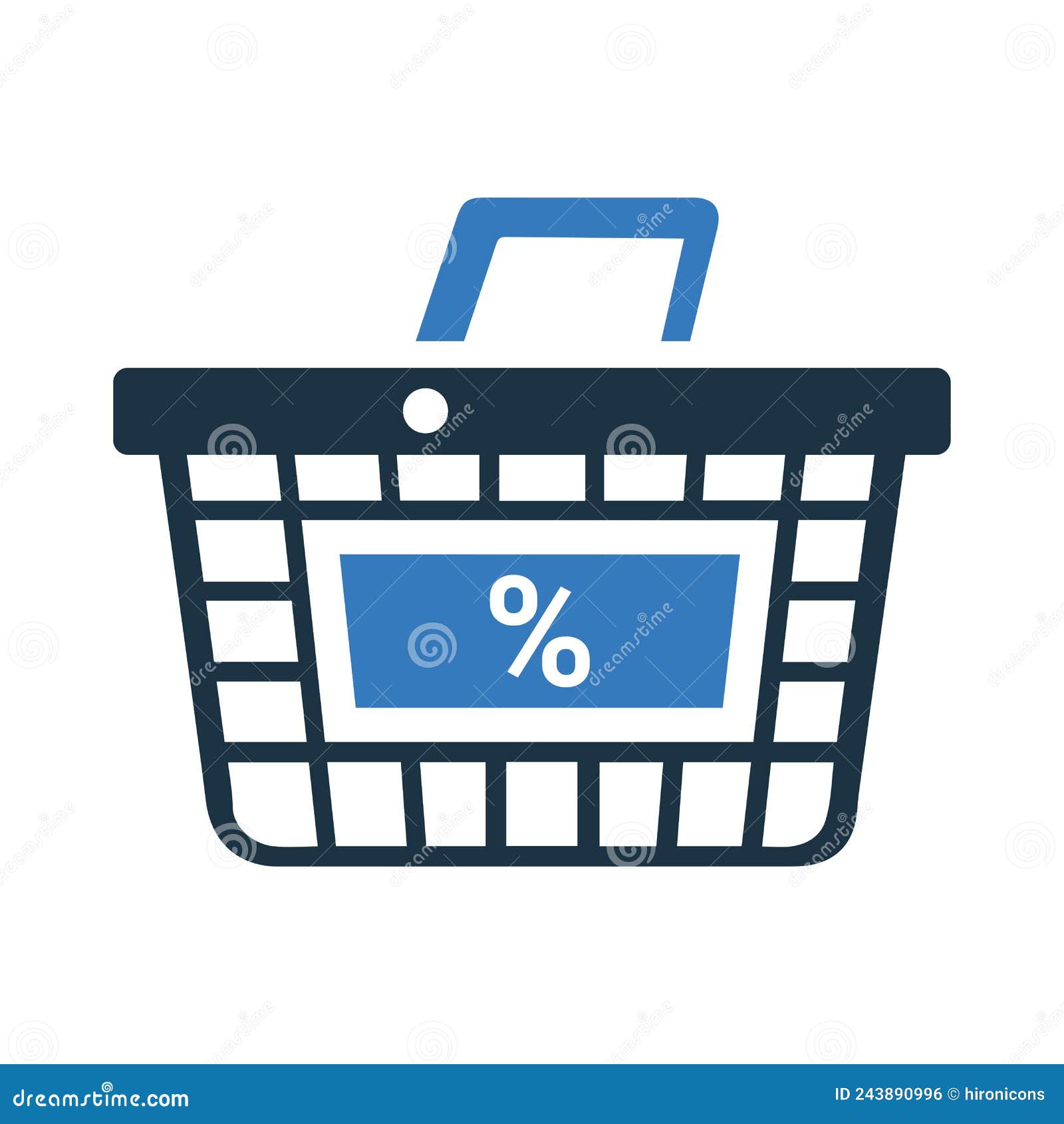 Shopping Discount Icon. Simple Editable Vector Illustration Stock ...