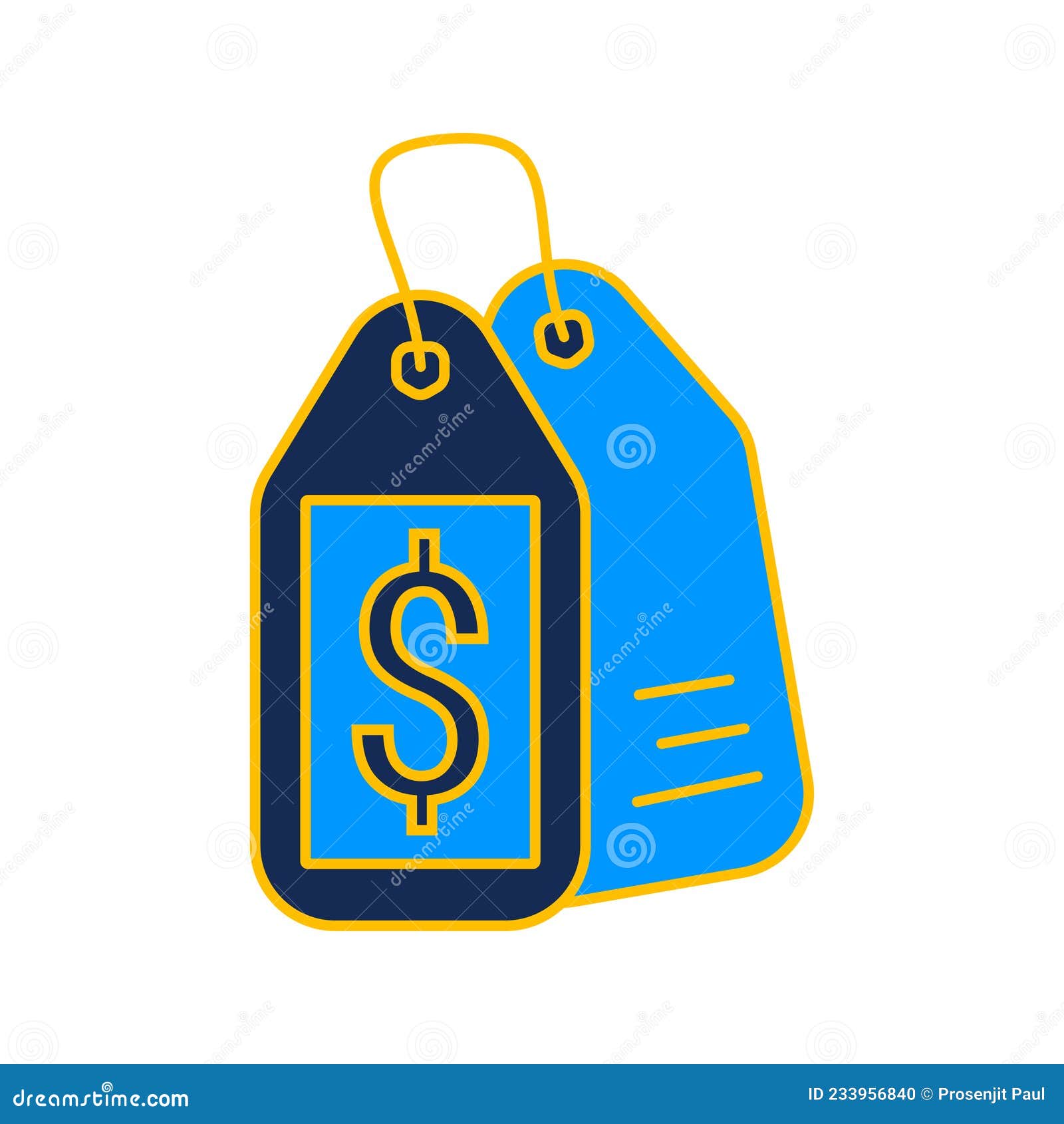 Shopping Discount Token Icon Vector Stock Vector - Illustration of ...