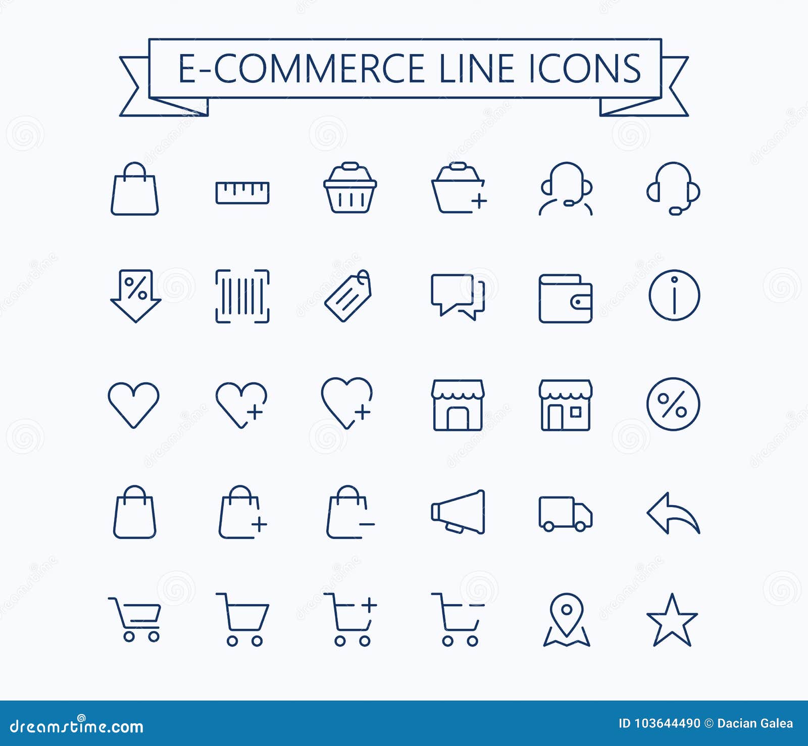 36 Ecommerce Icons Pack #2, Lineal Color E-Commerce Icons Vector ...
