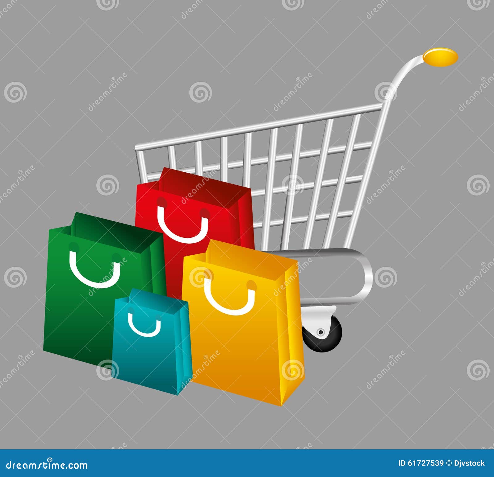 Shopping and Ecommerce Graphic Design with Icons Stock Vector ...