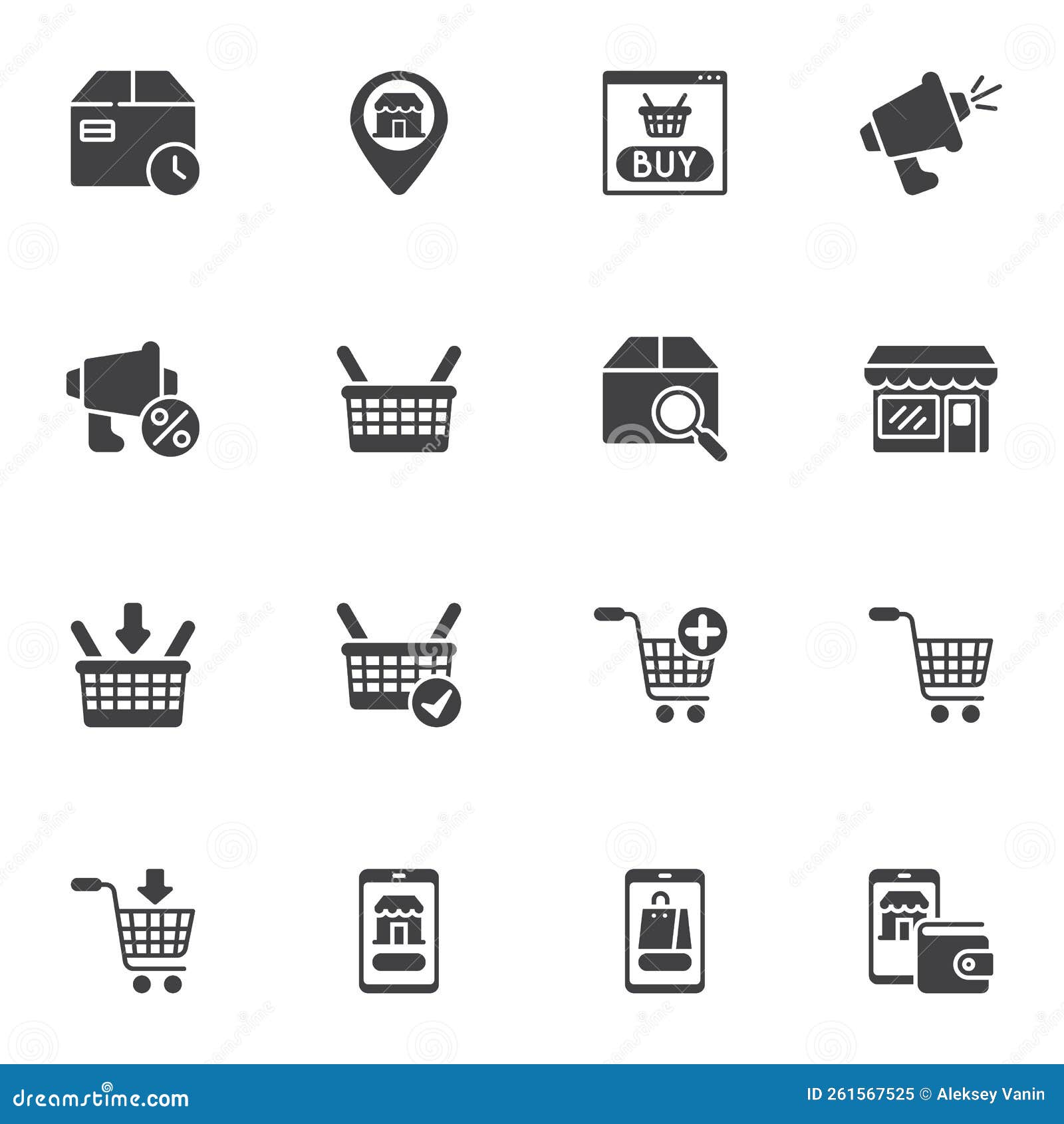 Shopping and Ecommerce Vector Icons Set Stock Vector - Illustration of ... Shopping and Ecommerce Vector Icons Set Stock Vector - Illustration of ...