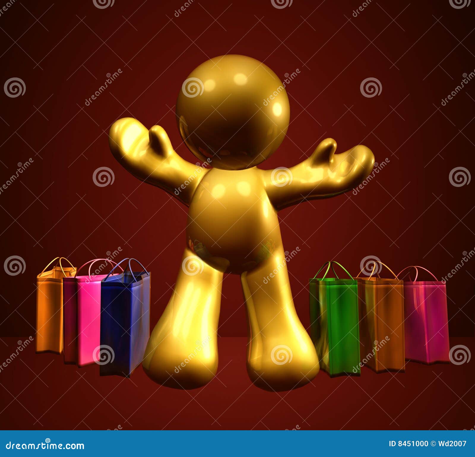 Shopping excitement stock illustration. Illustration of swipe - 8451000