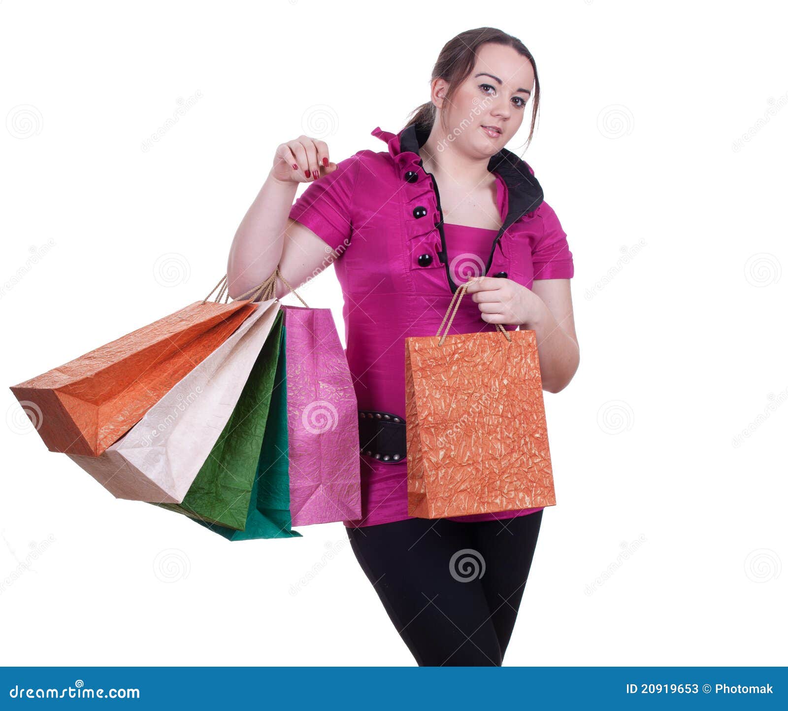 Shopping fat girl stock image. Image of horrible, beauty - 20919653