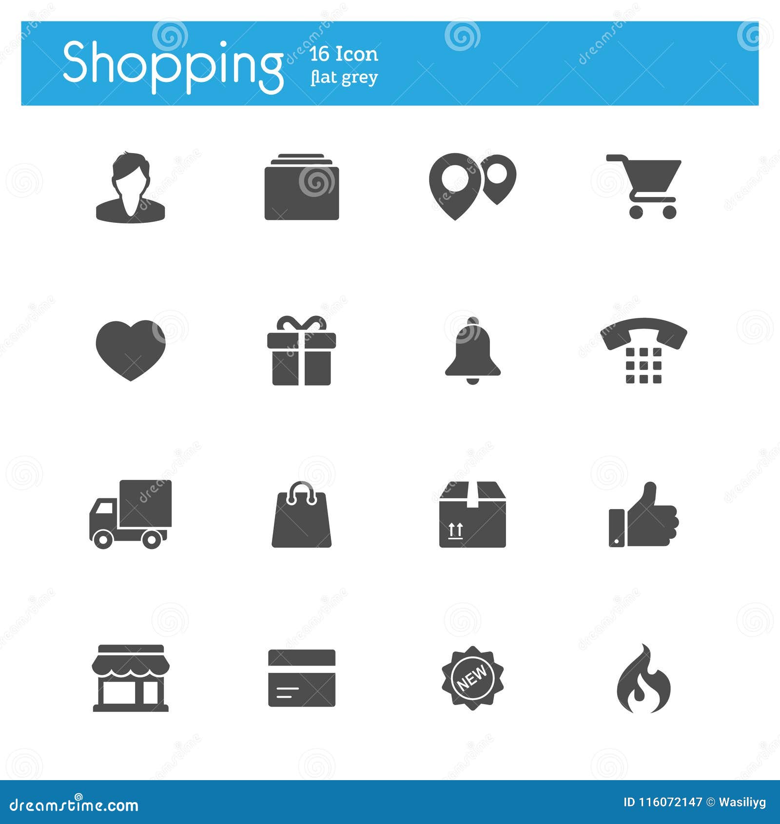 Shopping Flat Gray Icons Set Of 16 Stock Vector - Illustration of icon ... Shopping Flat Gray Icons Set Of 16 Stock Vector - Illustration of icon ...