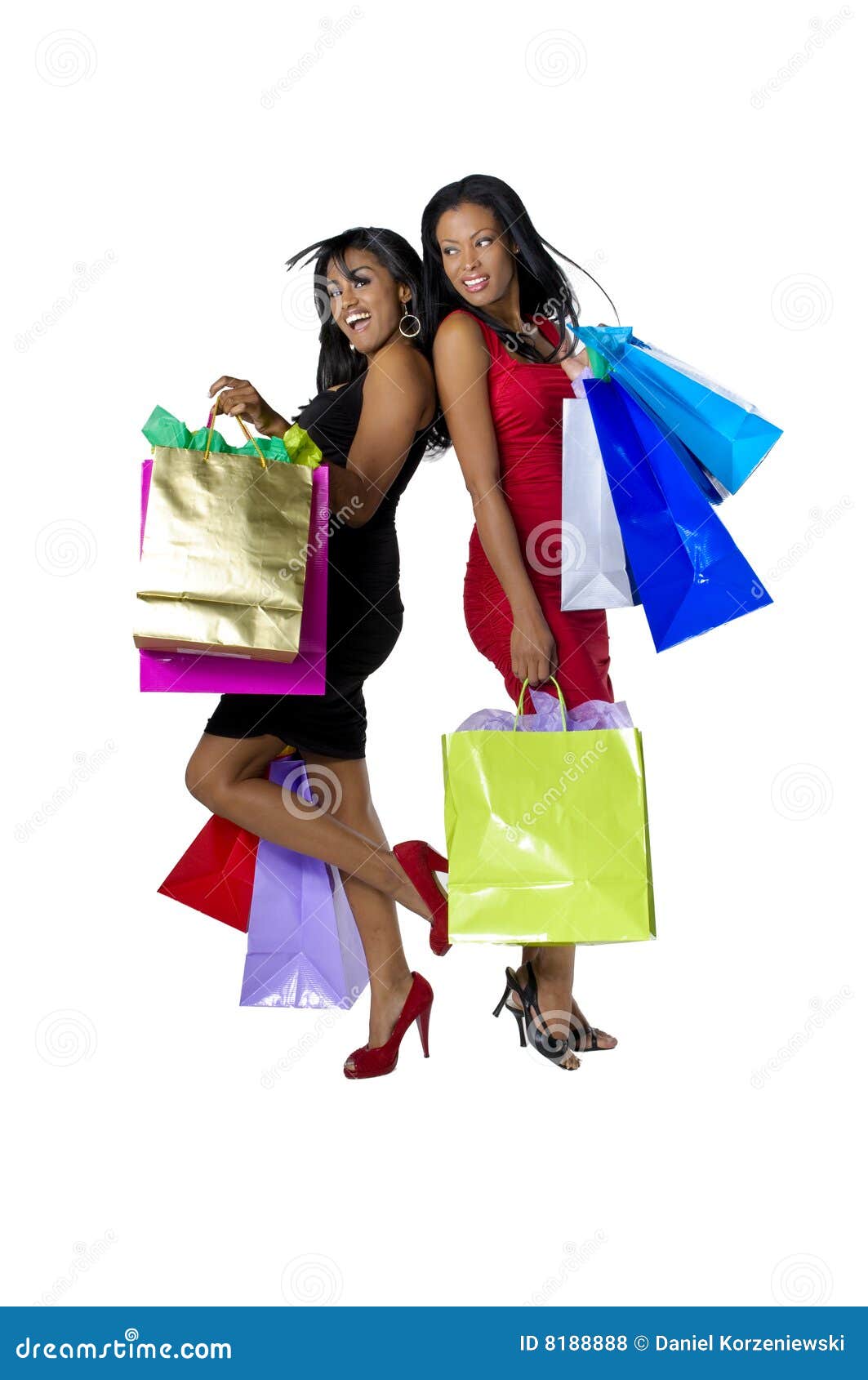 Shopping Girls stock photo. Image of mall, elegant, luxury - 8188888