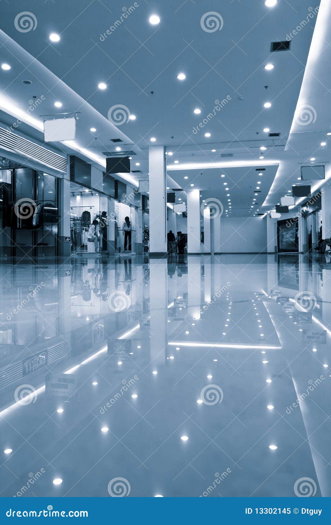 Shopping Hall stock image. Image of office, abstract - 13302145