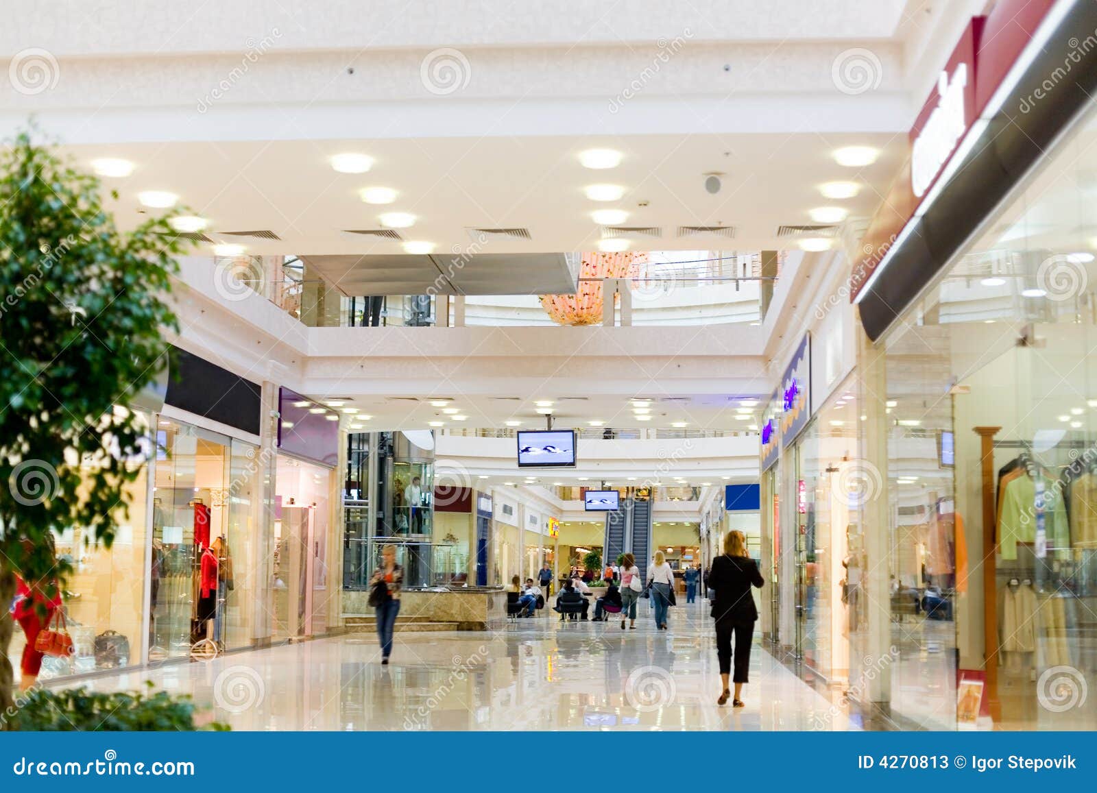 Shopping hall #2 editorial stock photo. Image of building - 4270813