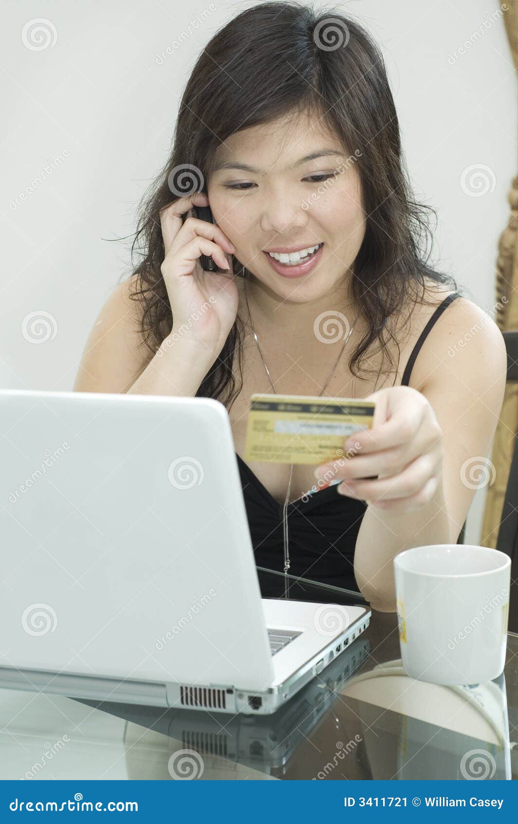 Shopping at home stock image. Image of finance, cash, business - 3411721