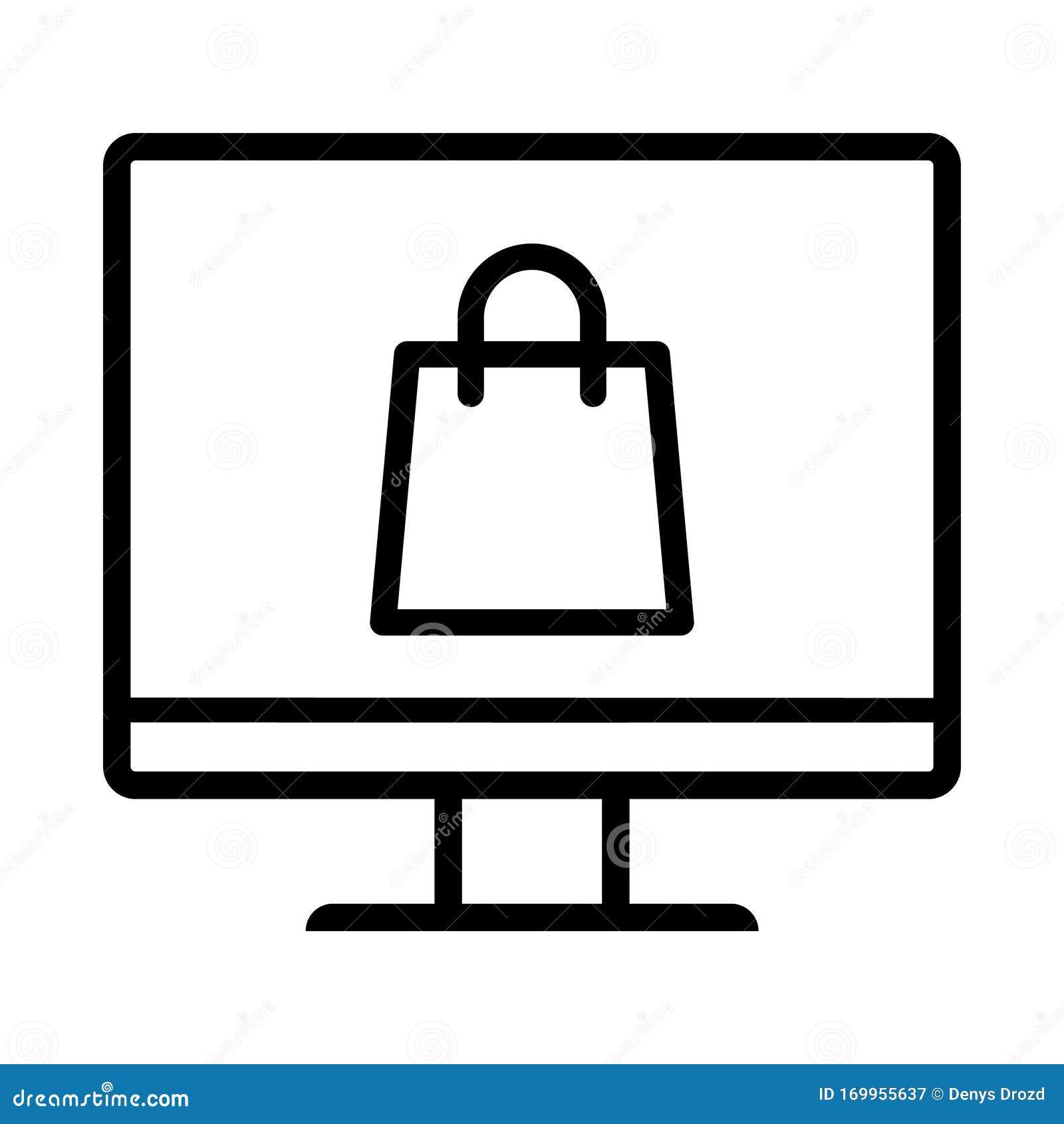 Shopping Icon Vector. E-commerce Illustration Sign. Eshop Symbol Stock ...