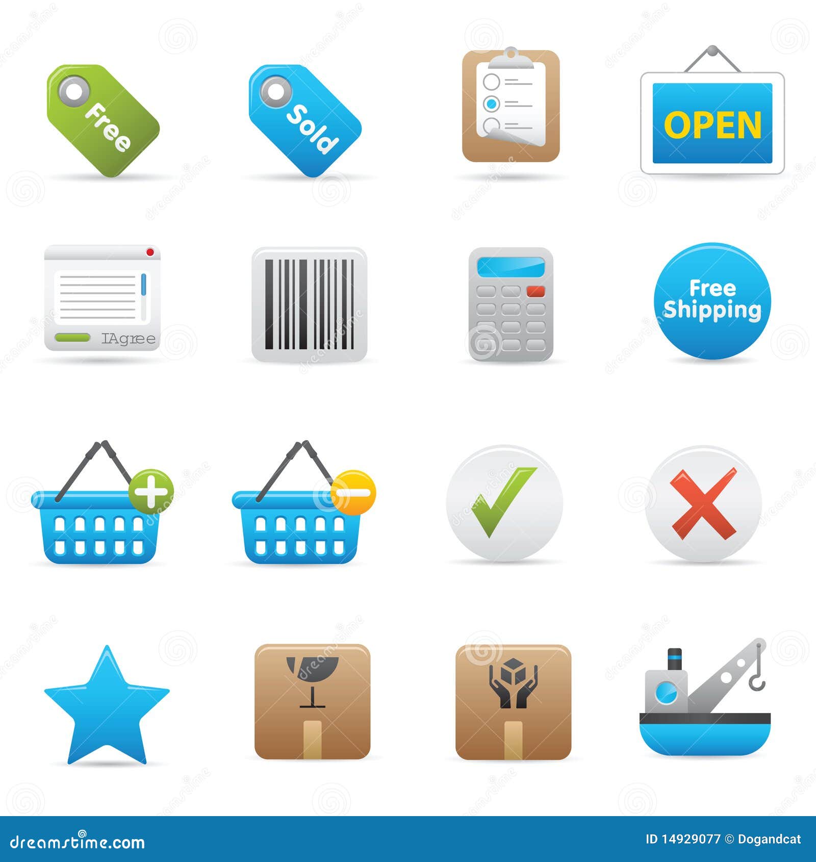 Shopping Icons | Indigo Serie 02 Stock Vector - Illustration of design ...