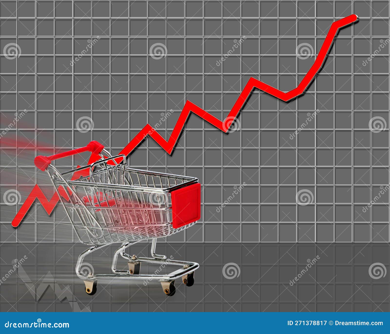 Shopping with Inflation stock image. Image of rising - 271378817