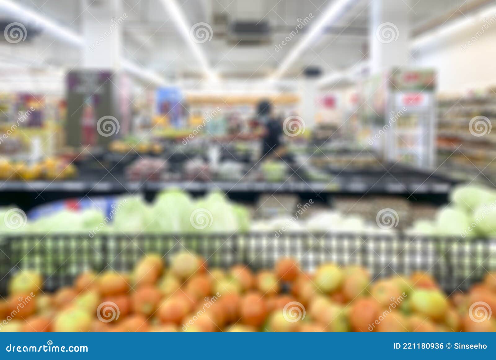 Shopping Inside Supermarket Grocery Section Stock Photo - Image of ...