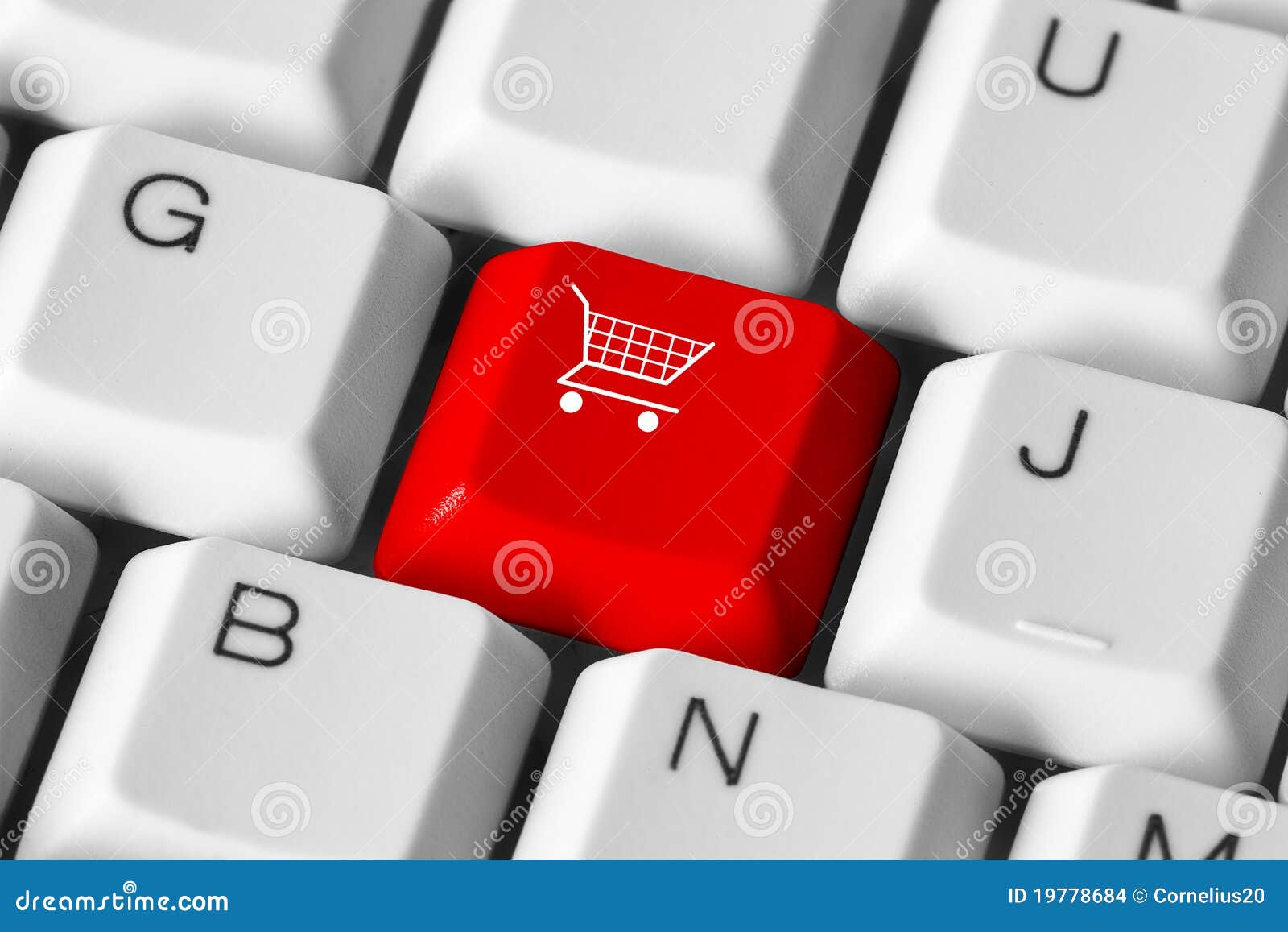 Shopping keyboard stock illustration. Illustration of office - 19778684