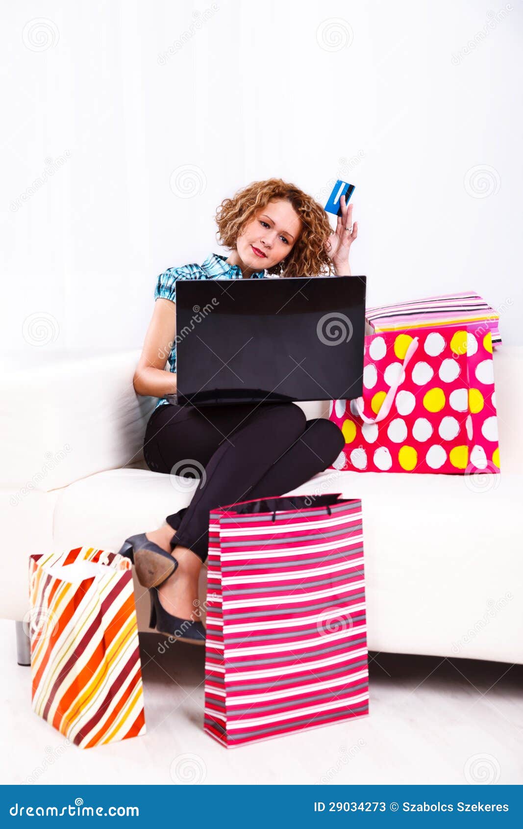 Shopping lady stock image. Image of young, fashion, looking - 29034273