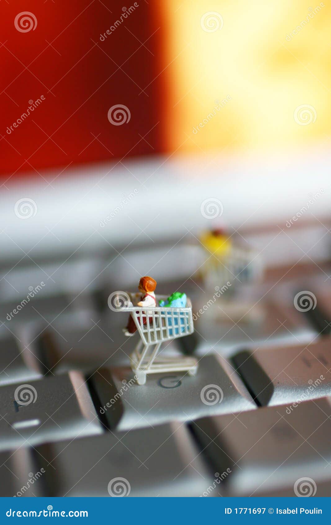 Shopping on line stock image. Image of trolleys, technology - 1771697