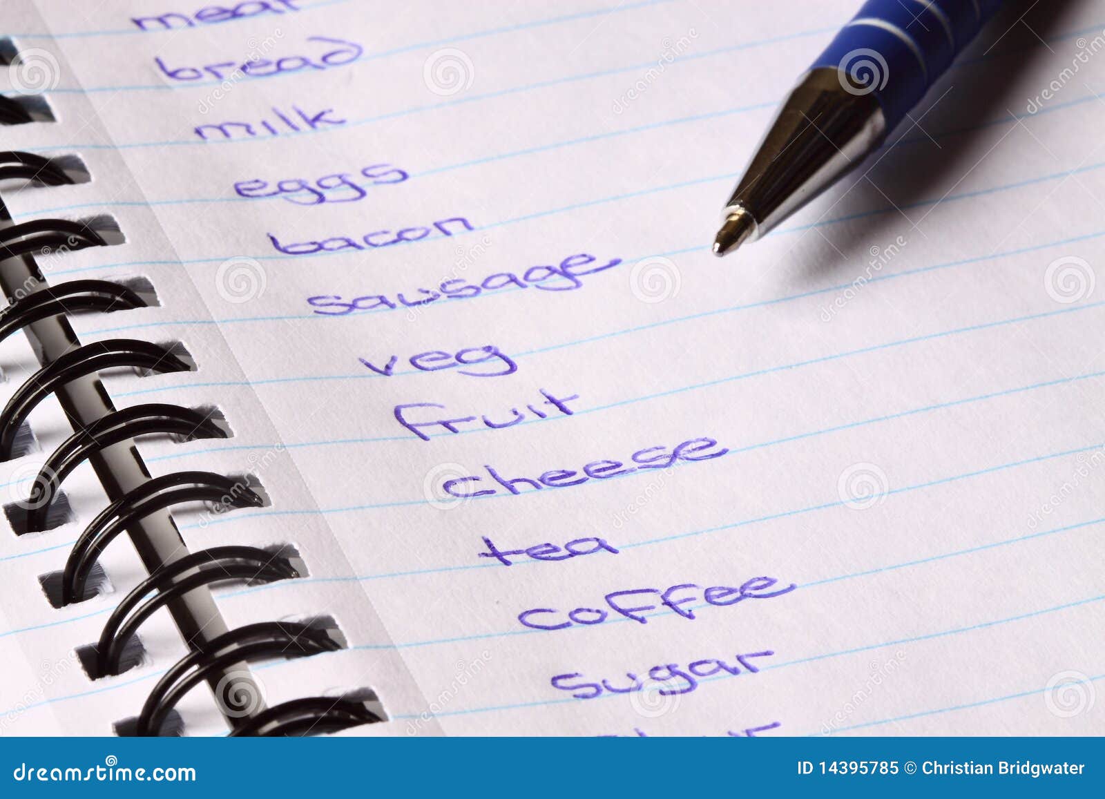 Shopping list stock image. Image of read, paper, shop - 14395785