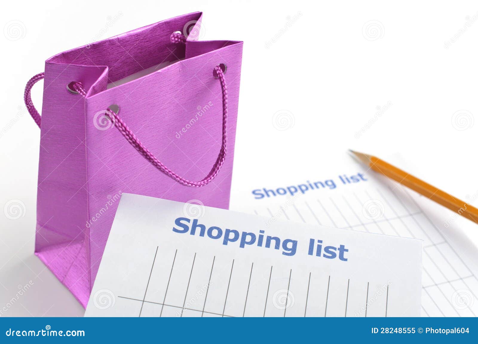 Shopping list stock image. Image of purchase, sharpened - 28248555