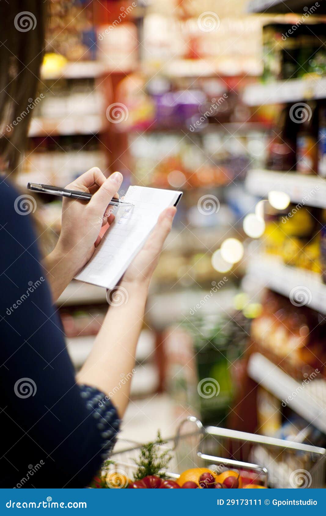 Shopping list stock image. Image of looking, price, lifestyles - 29173111