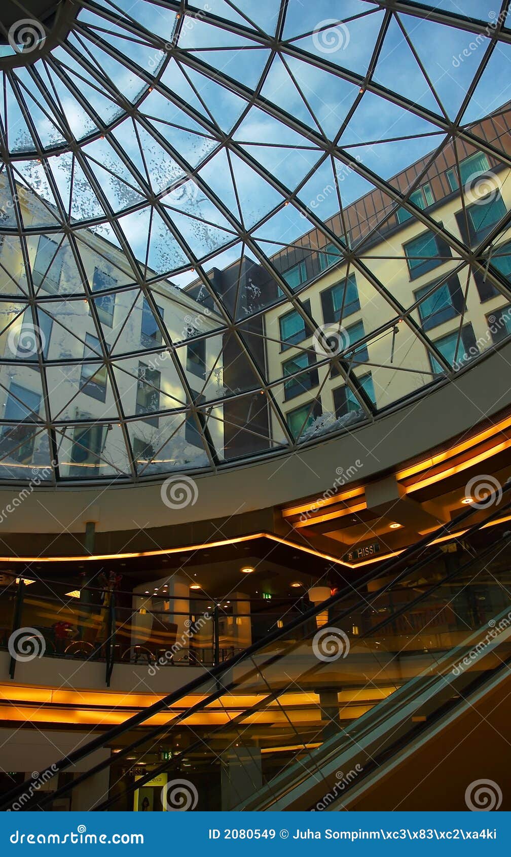 Shopping mall stock image. Image of roof, buildings, helsinki - 2080549