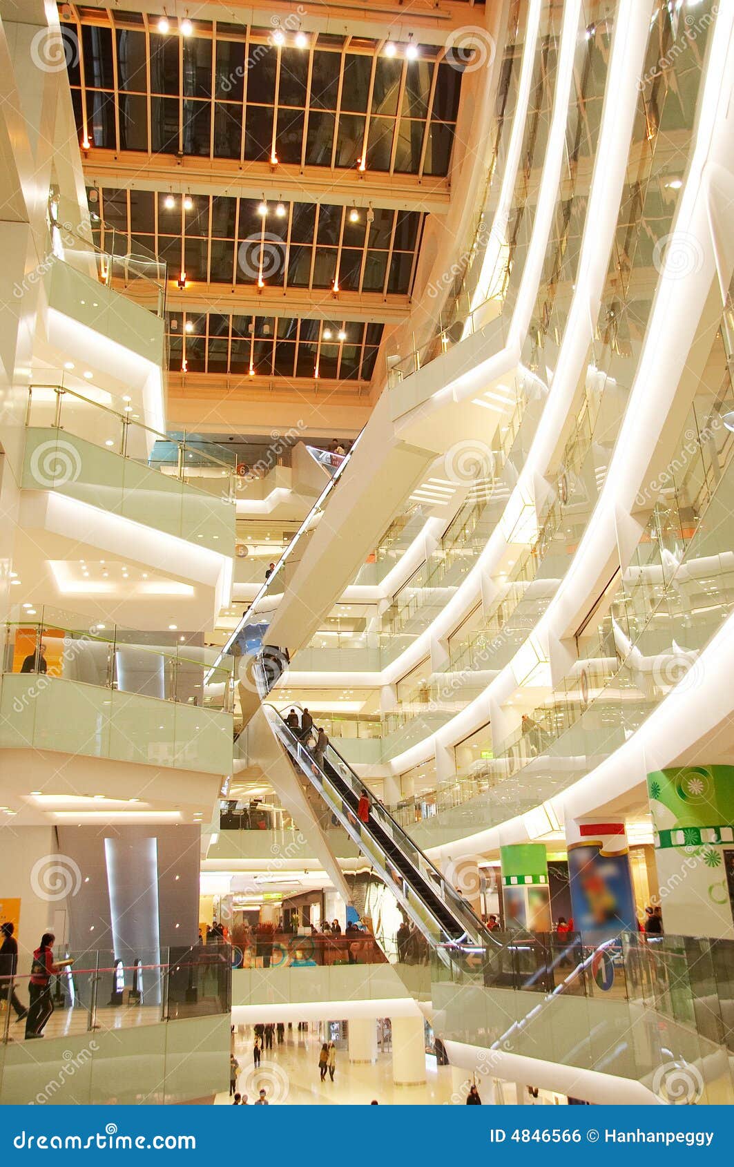 Shopping mall stock photo. Image of lifestyle, commercial - 4846566