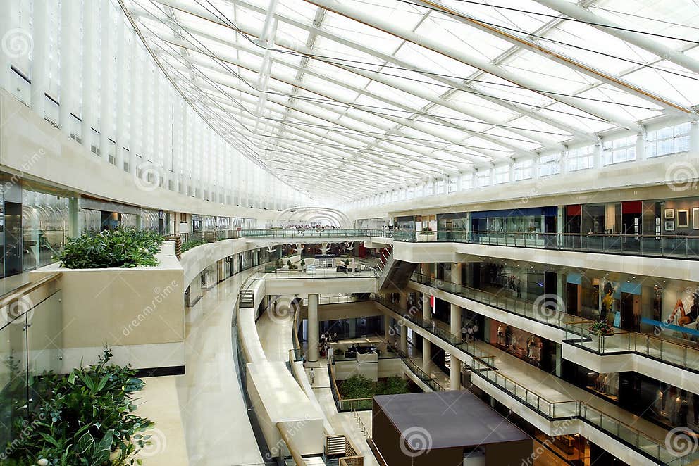 Shopping mall. stock image. Image of alley, display, customer - 5982109