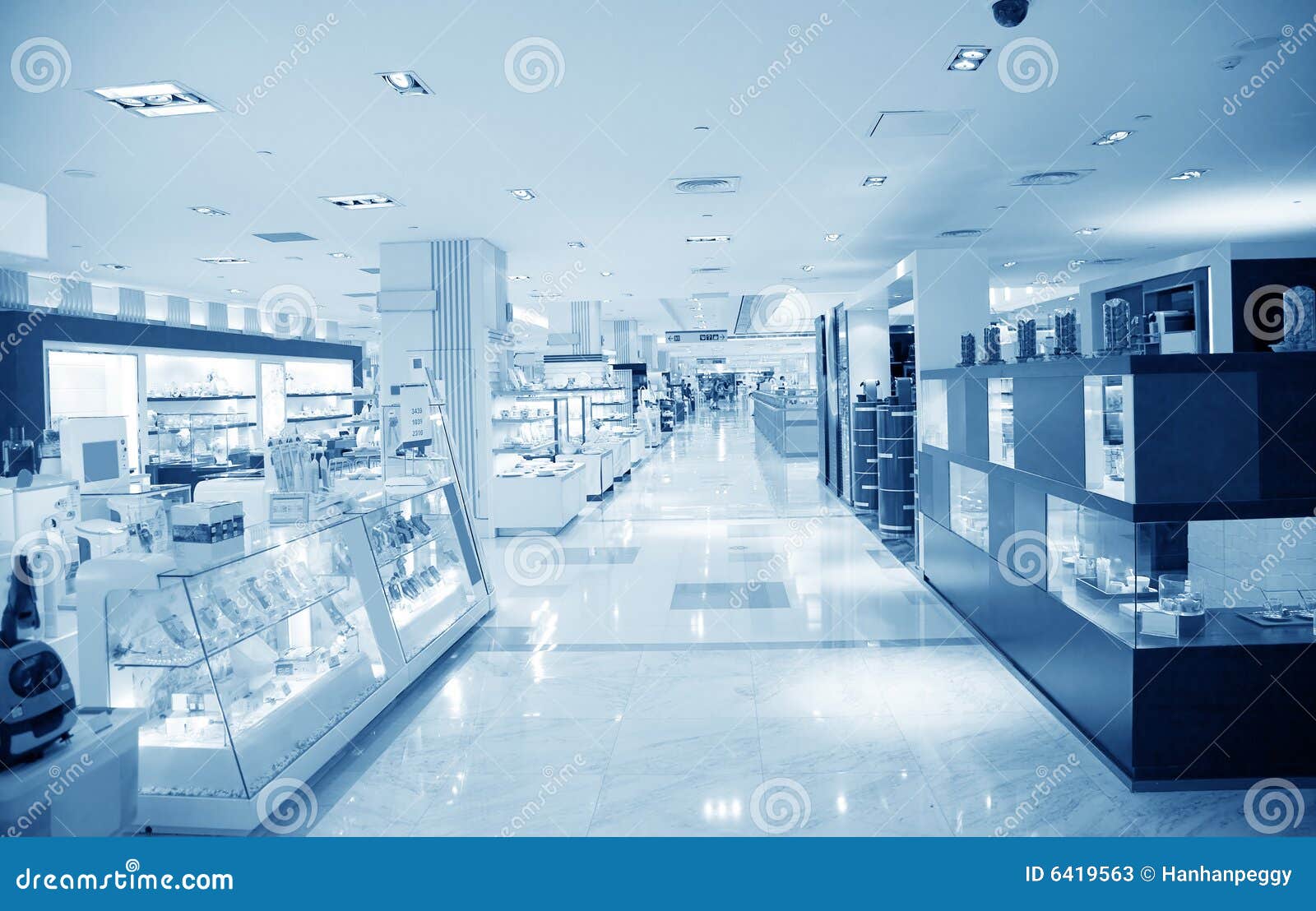 Interior of Department Store Stock Image - Image of parade, luxury: 6419563