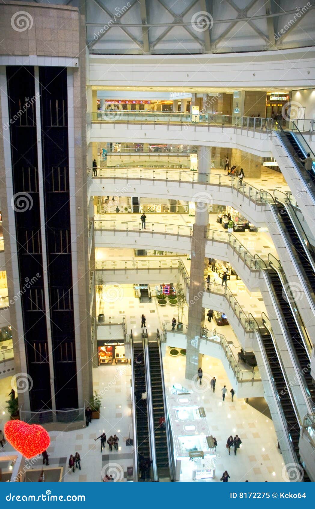 Shopping mall stock image. Image of corporate, center - 8172275