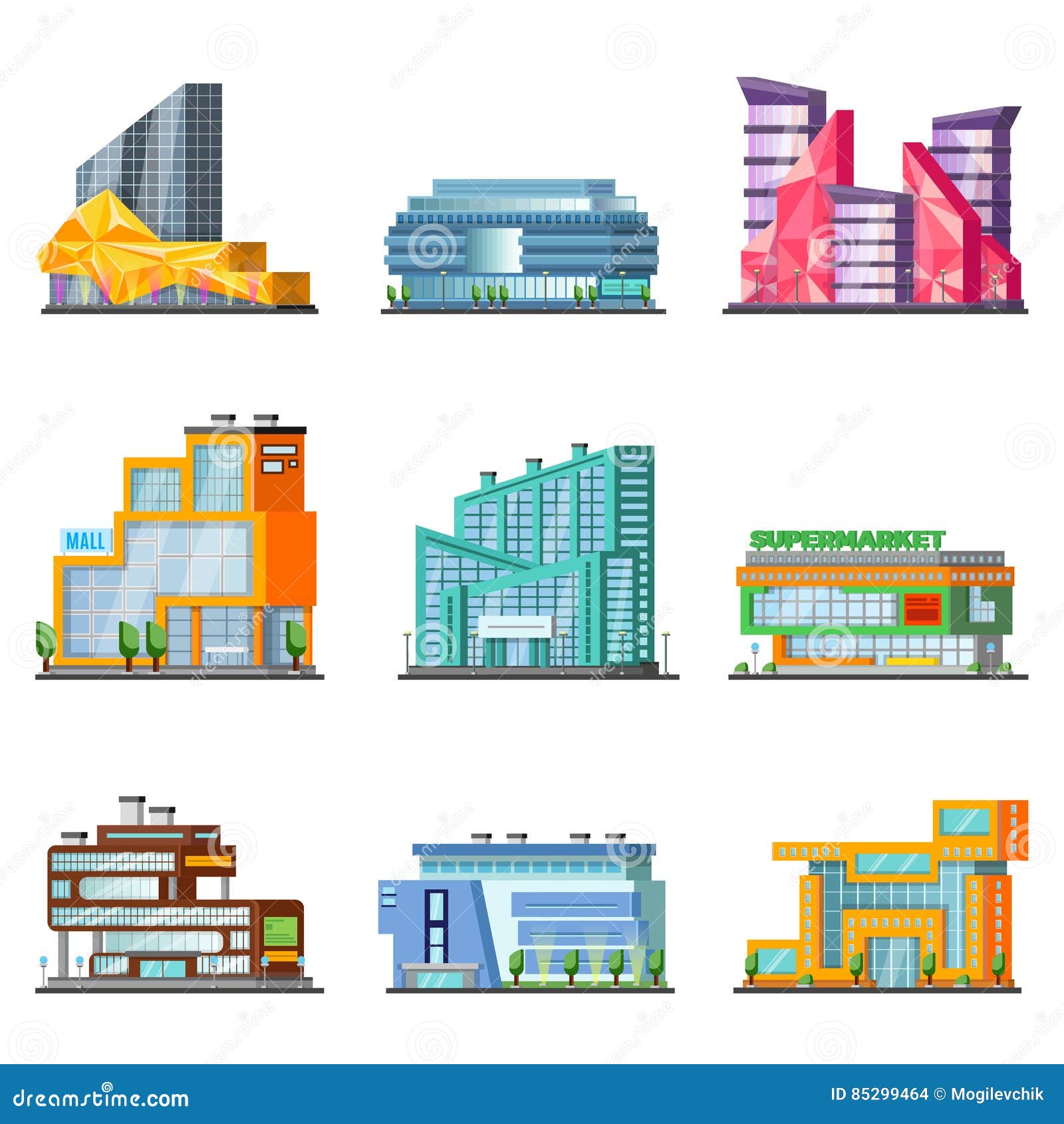 Mall Map Cartoon Vector | CartoonDealer.com #22004471