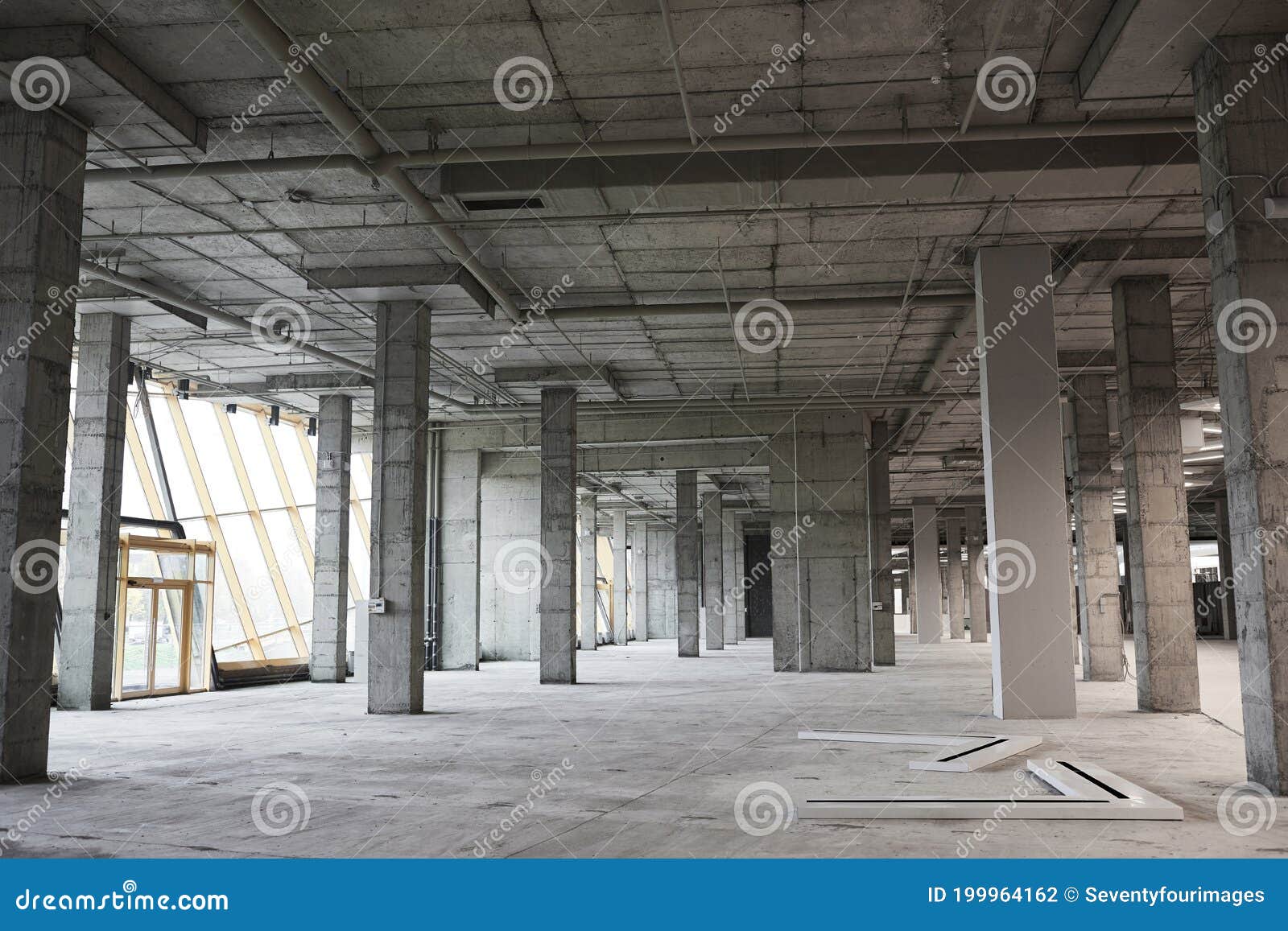 Shopping Mall Construction stock photo. Image of cement - 199964162