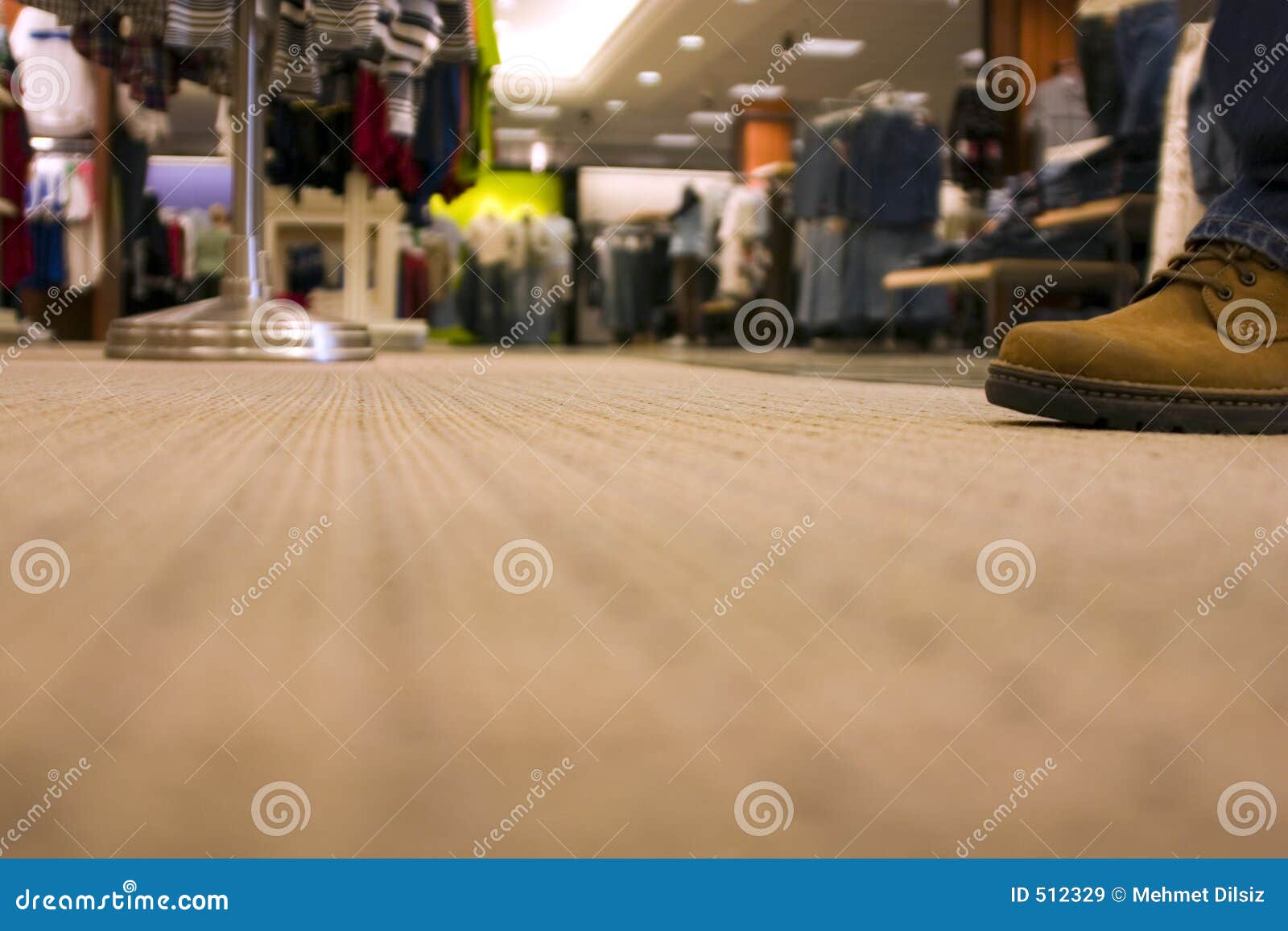 Shopping Mall - a Customer Shoping - Floor View Stock Image - Image of ...