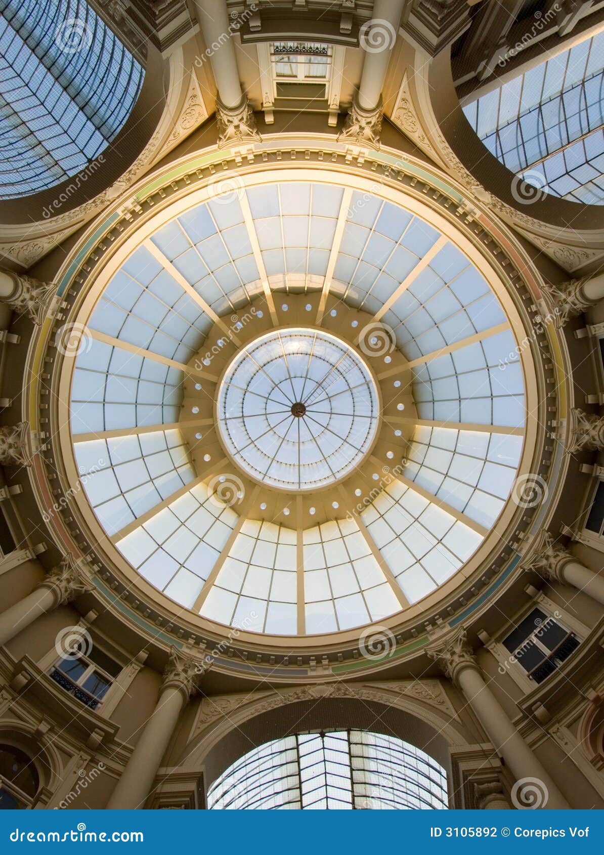 Shopping mall dome stock photo. Image of shopping, glow - 3105892