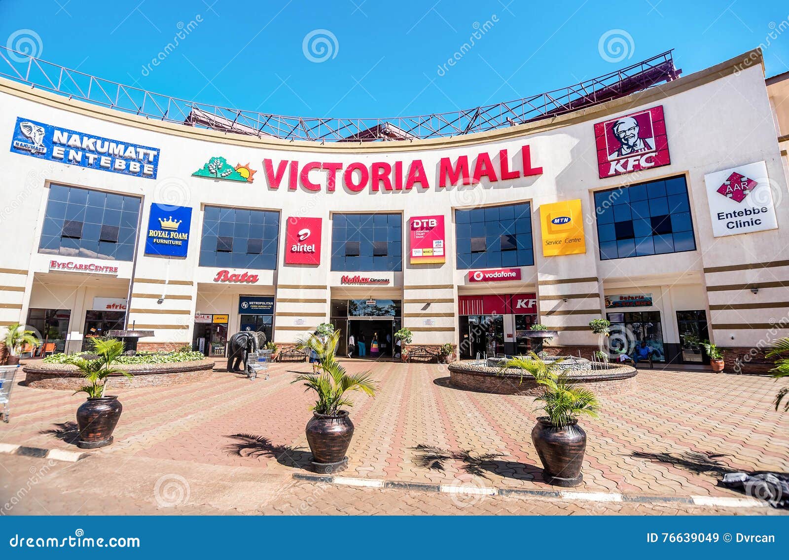 Shopping Mall in Entebbe Town, Uganda Editorial Stock Image - Image of ...