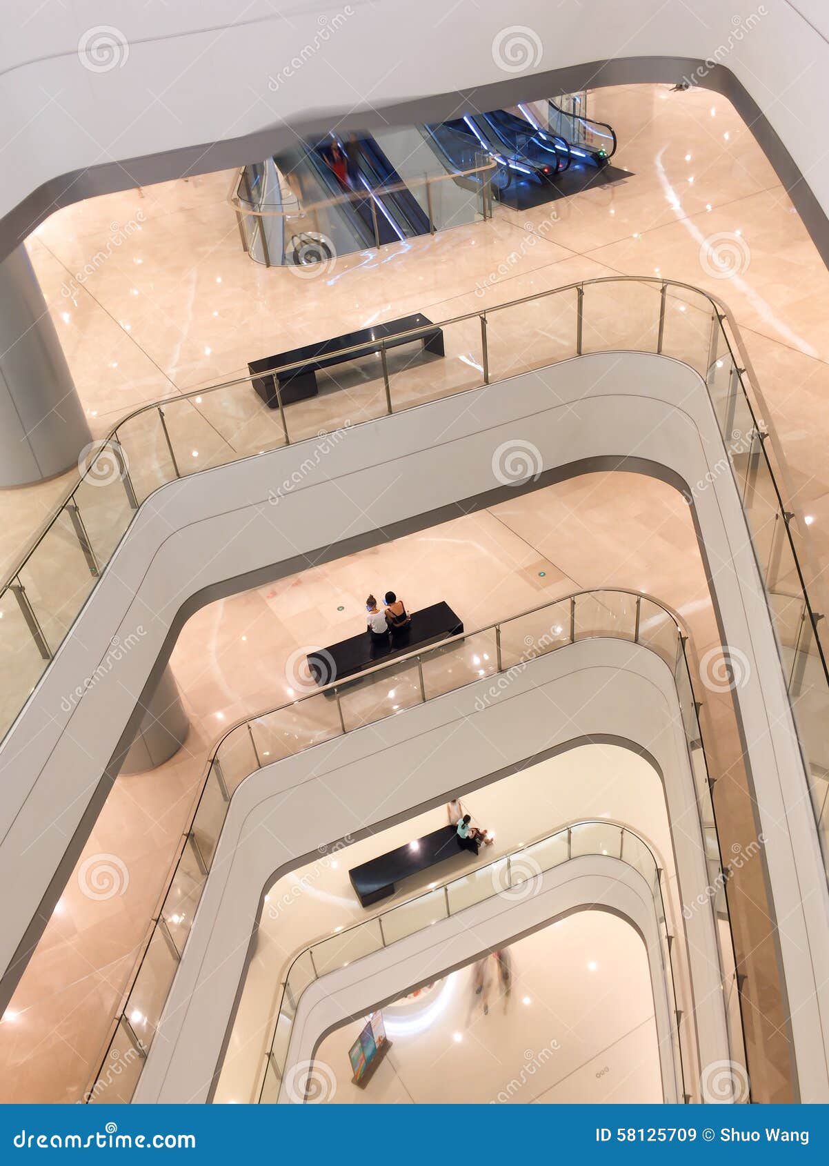 Shopping mall stock image. Image of glasses, central - 58125709