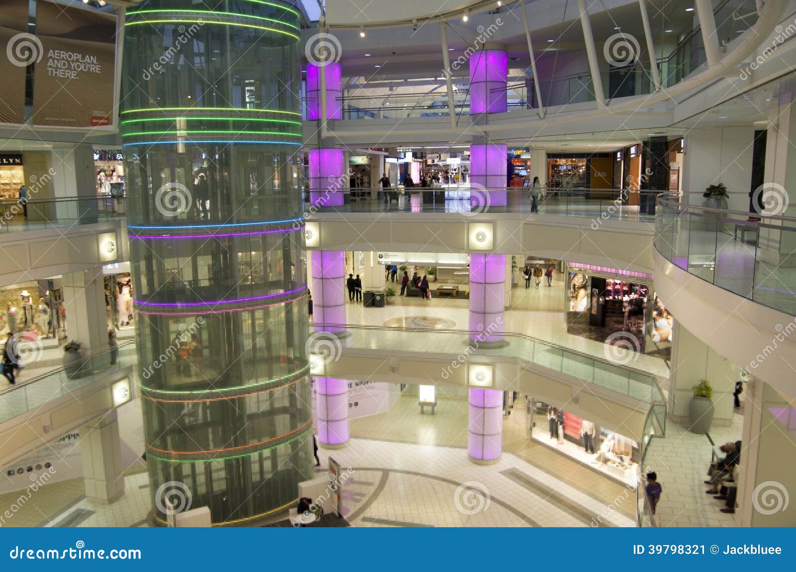 Shopping mall interior editorial photo. Image of retail - 39798321