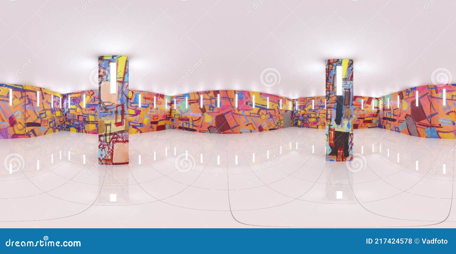 Spherical Panoramic Render Of The Store, Interior Visualization, 3D ...