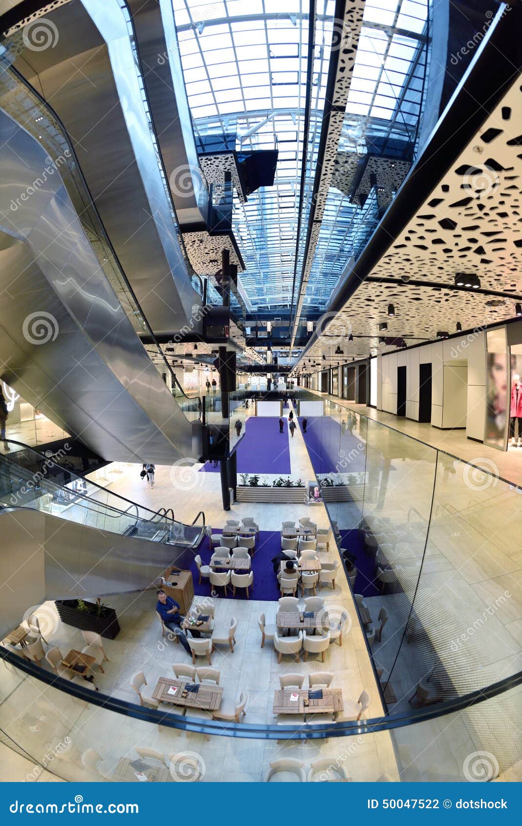 Shopping mall stock photo. Image of merchandise, indoor - 50047522