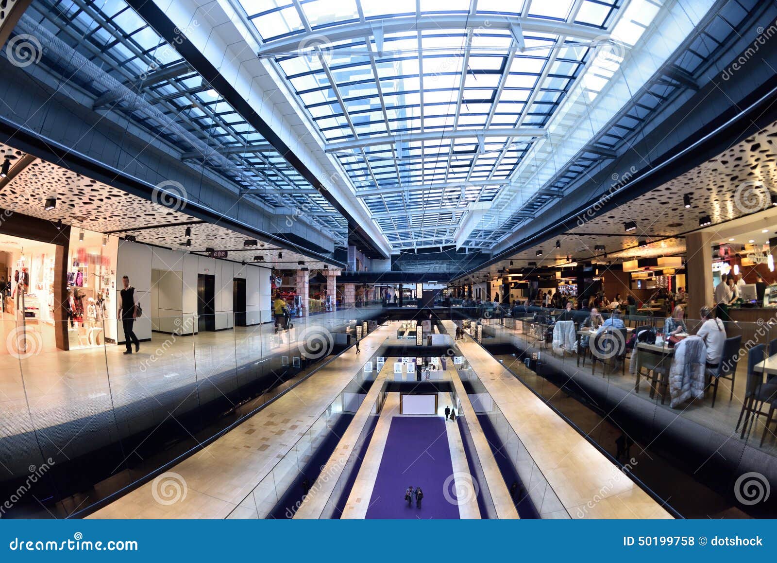 Shopping mall stock photo. Image of commercial, interior - 50199758