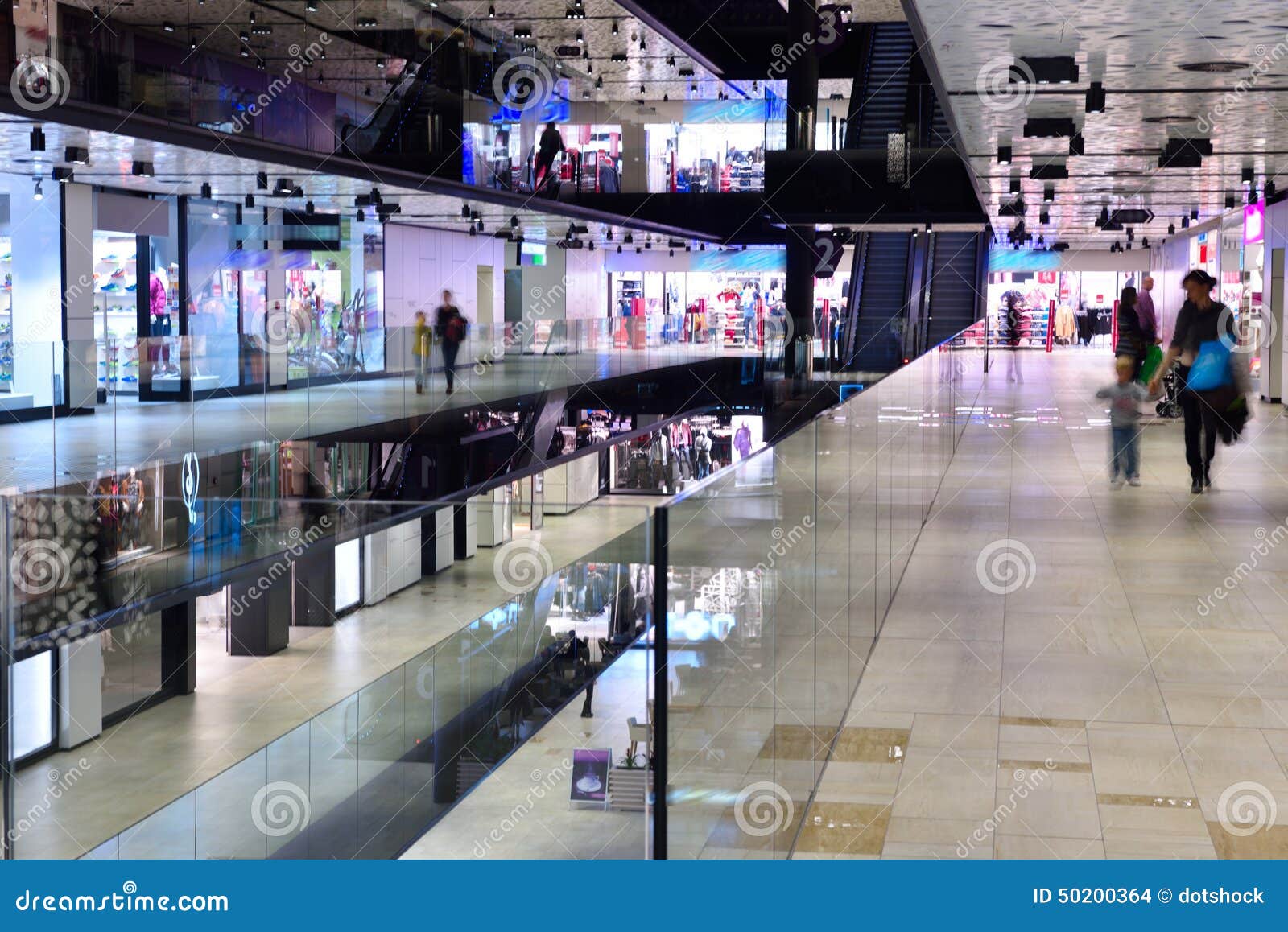 Shopping mall stock photo. Image of luxury, modern, market - 50200364