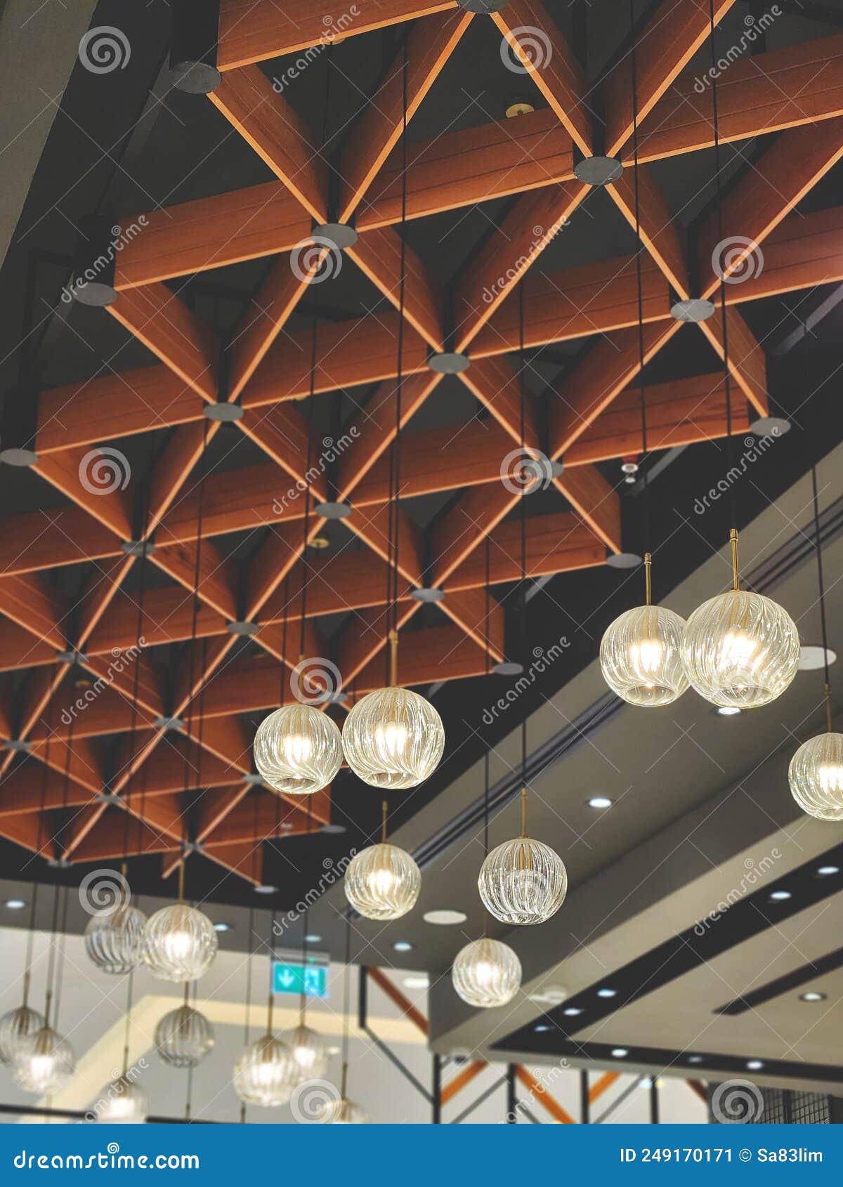 Shopping Mall Roof Decorations Stock Image - Image of decorations, deco ...