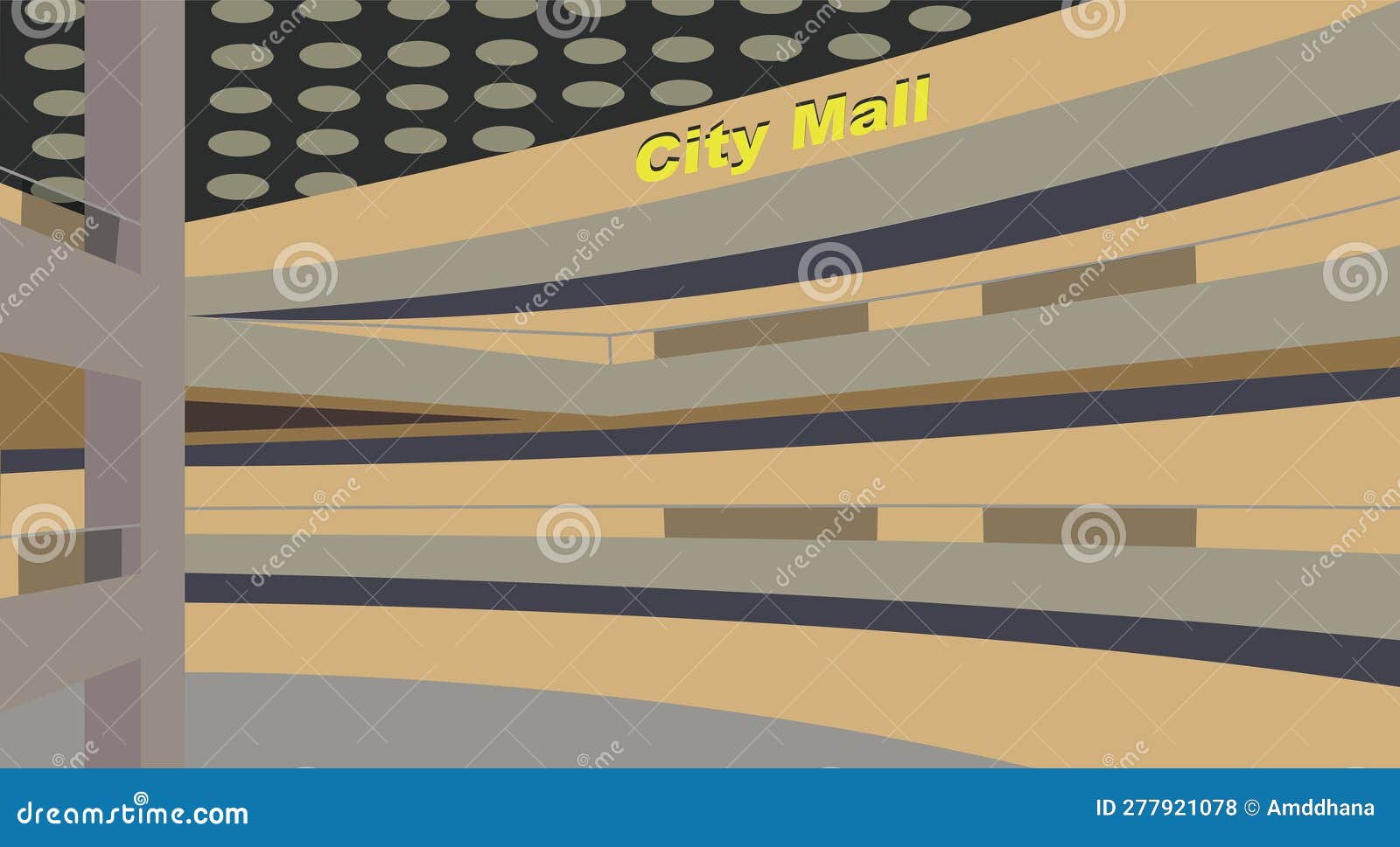 Shopping Mall Vector Graphics Stock Vector - Illustration of center ...