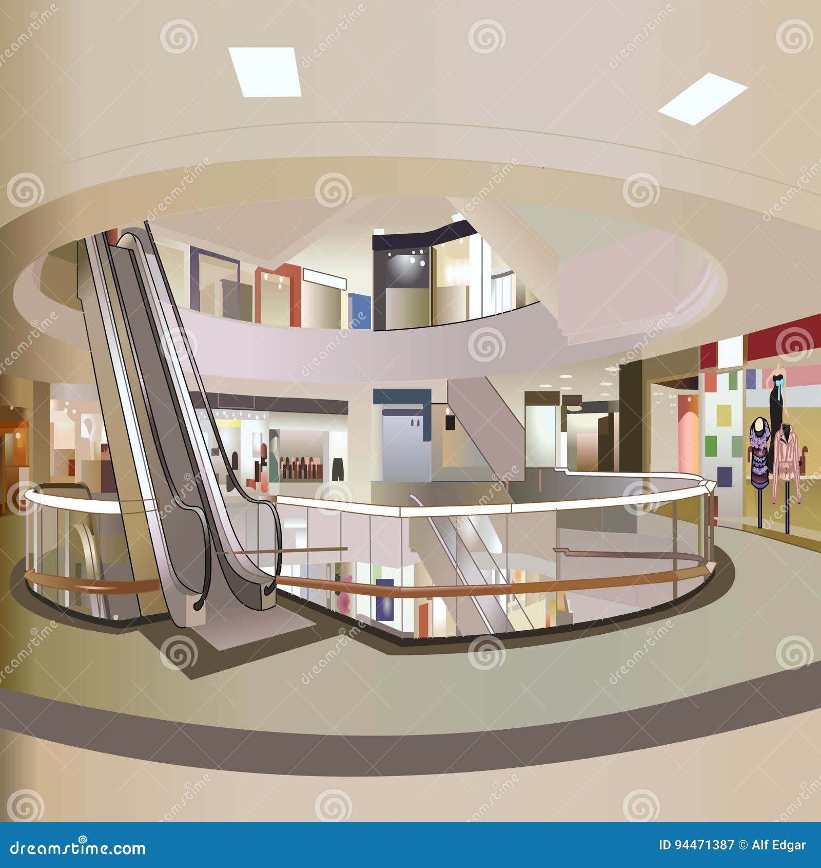 Shopping Mall Vector