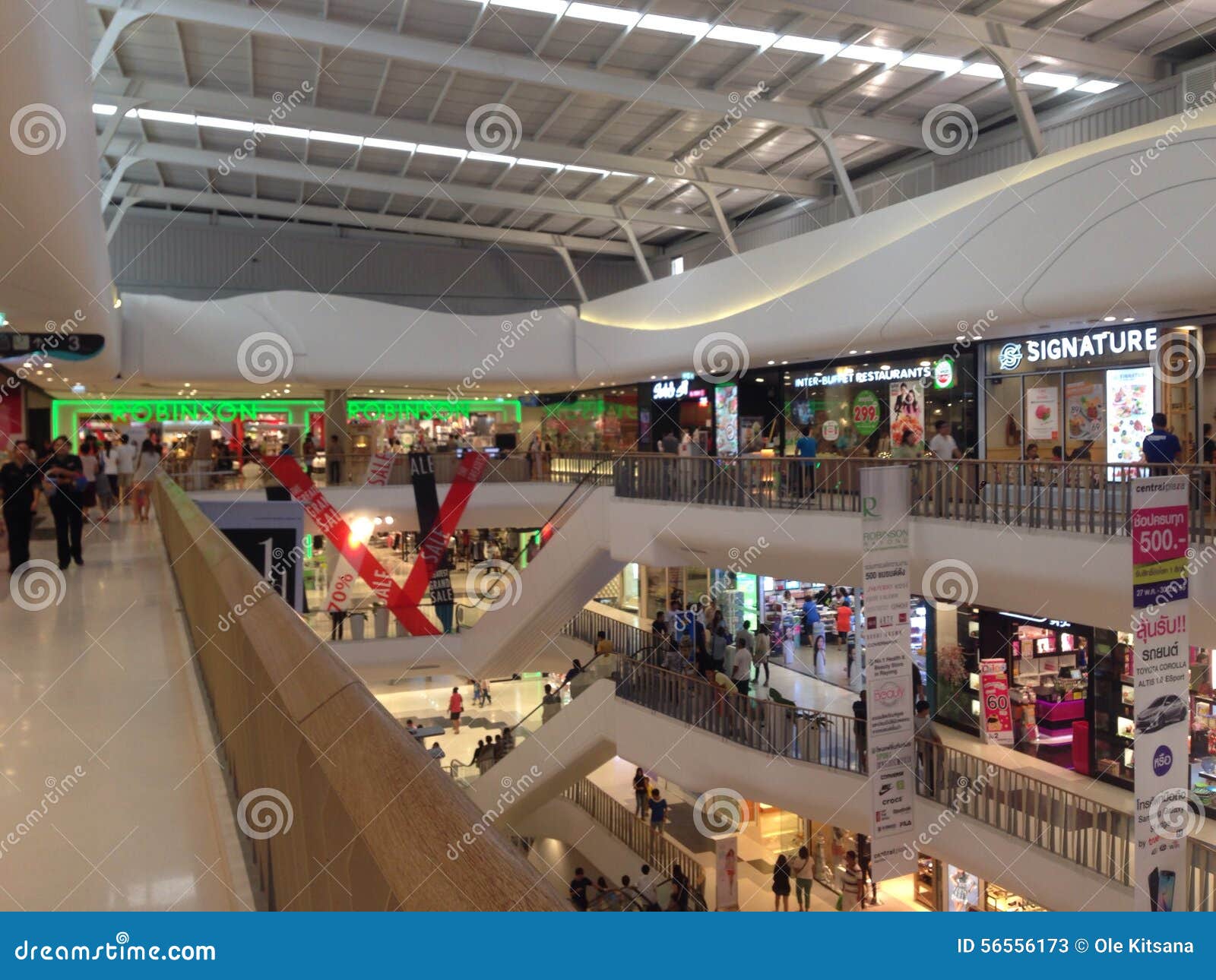 Shopping mall view editorial stock photo. Image of shopping - 56556173
