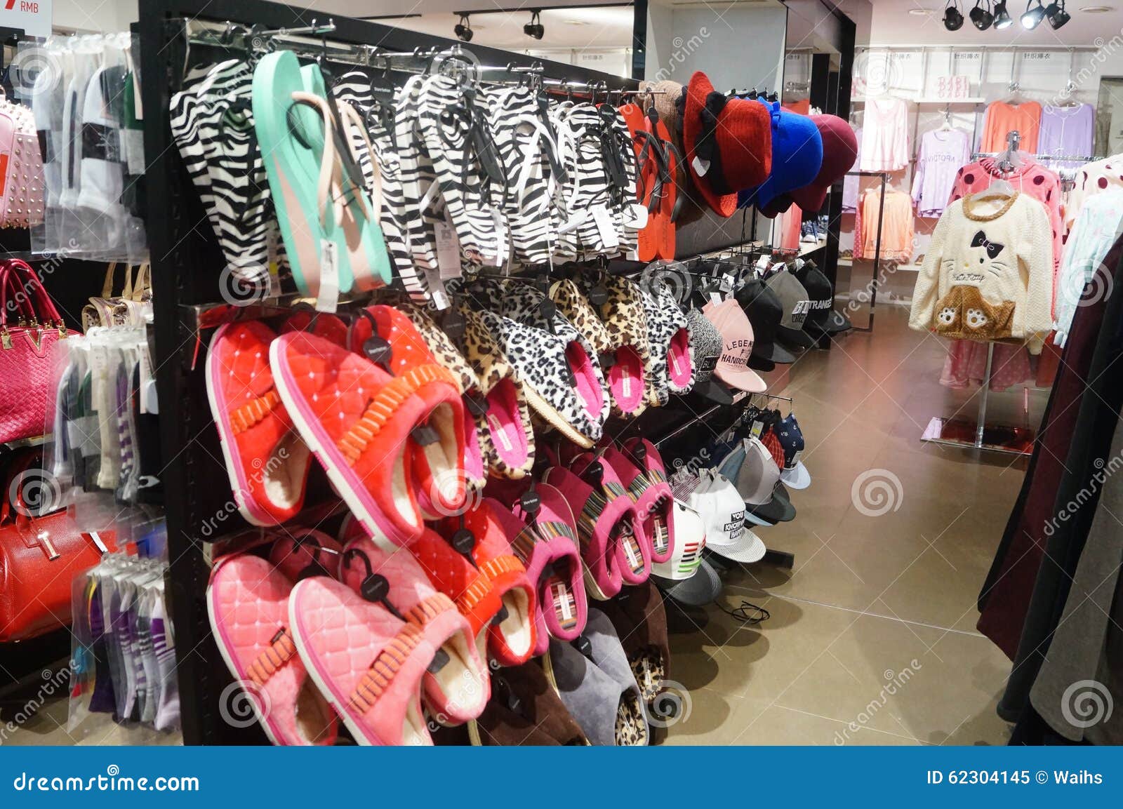 Shopping Malls Display of Slippers Editorial Image - Image of life ...