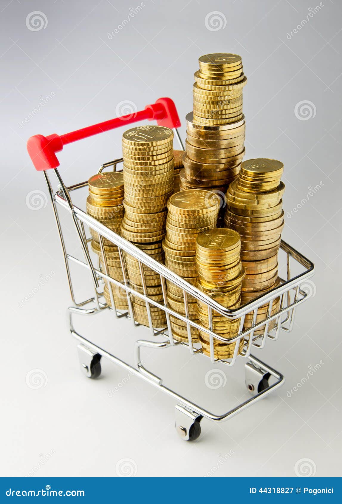 Shopping money stock image. Image of economic, cart, dream - 44318827