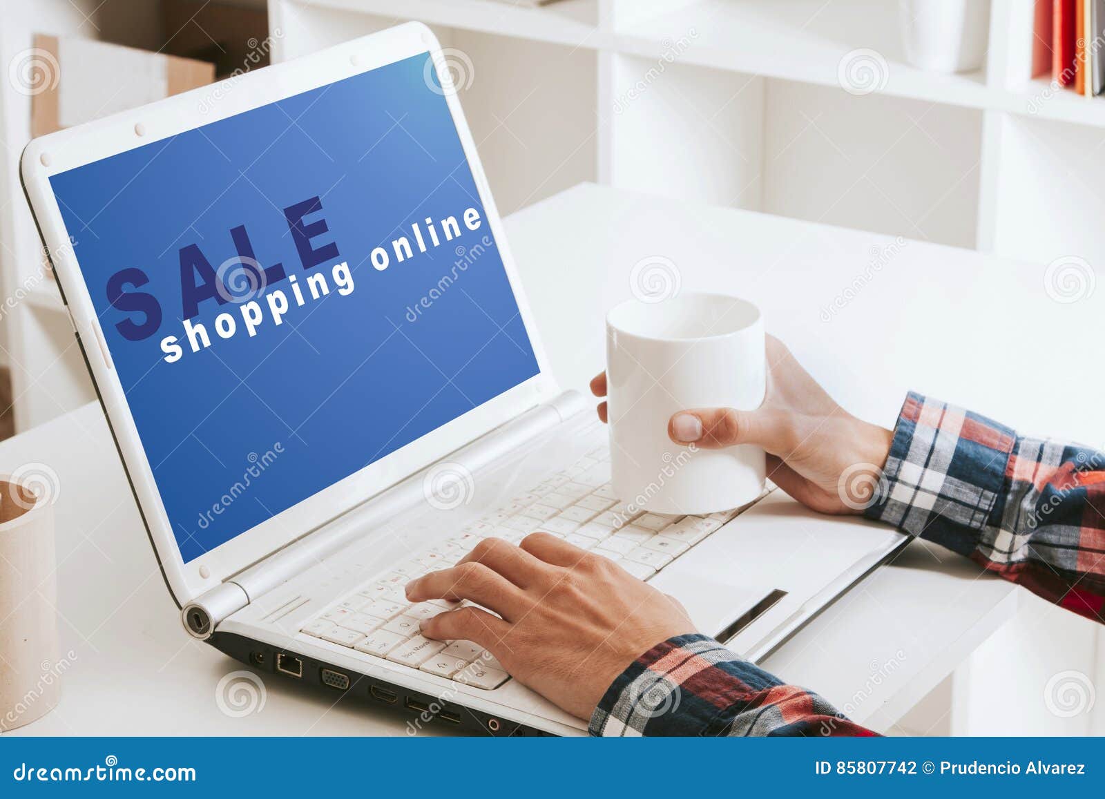 Shopping online stock photo. Image of connection, line - 85807742