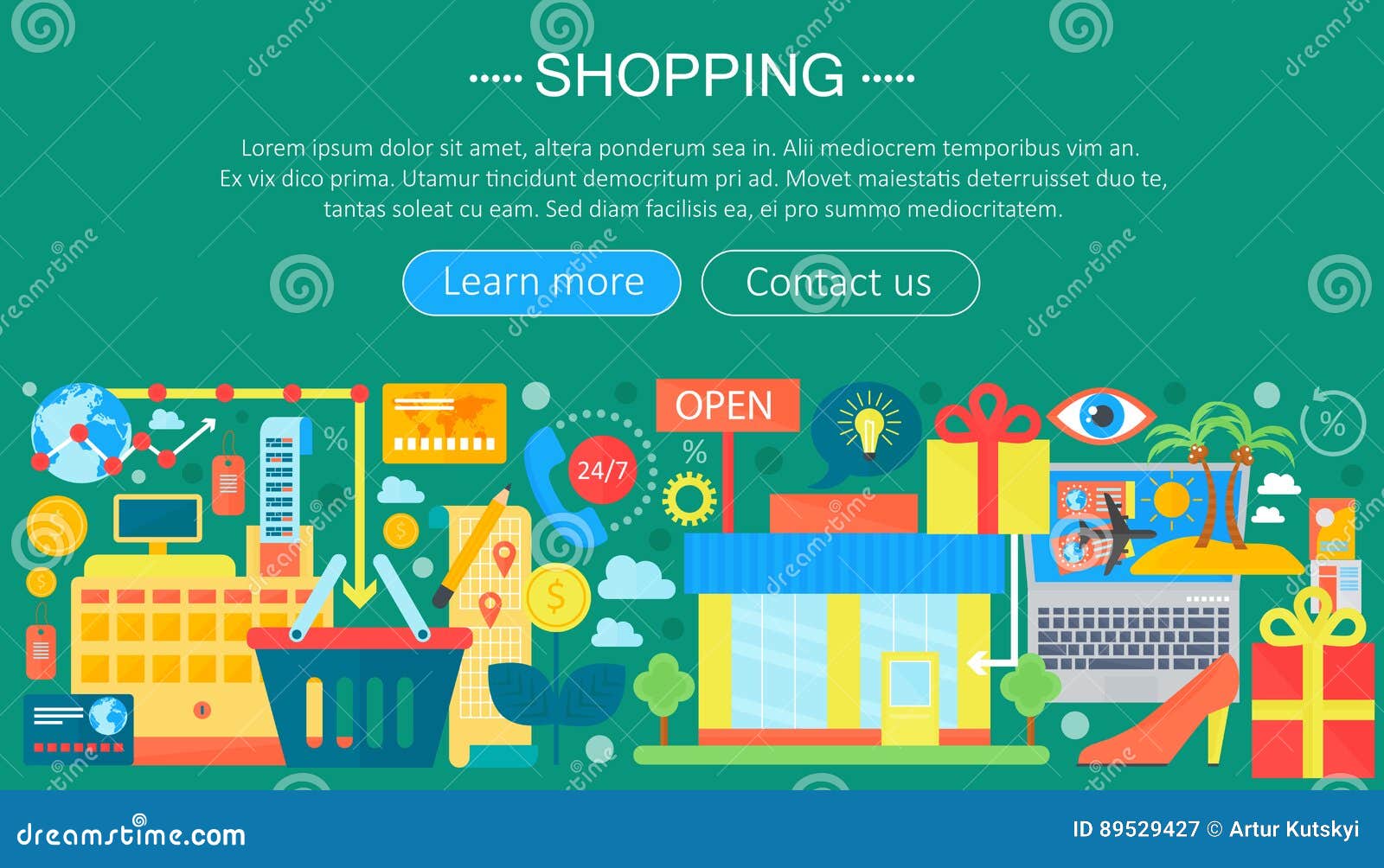 Shopping Online and E-Commerce Shopping Concept. Online E Commerce ...