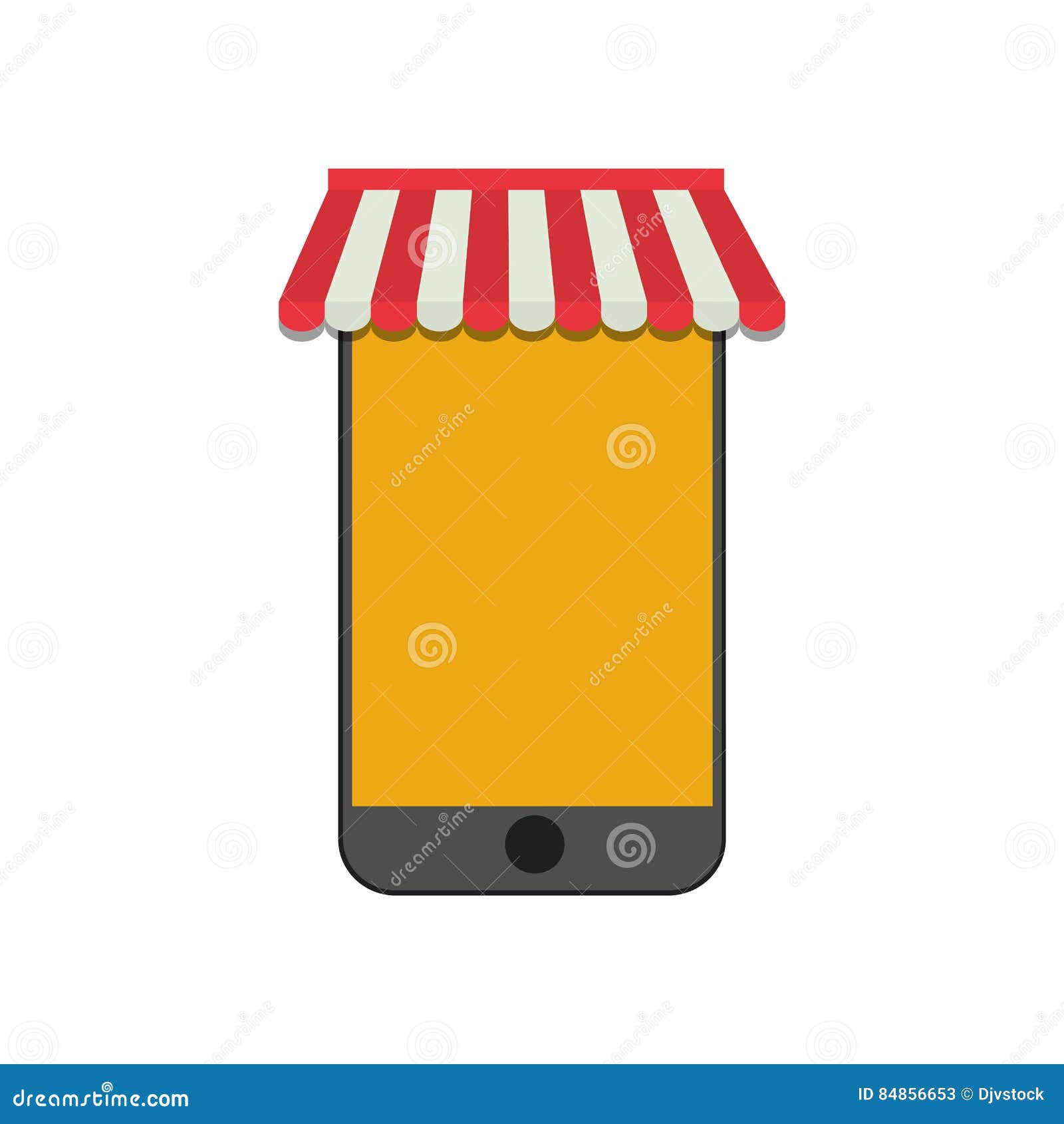 Shopping Online Smartphone Gadget Stock Illustration - Illustration of ...